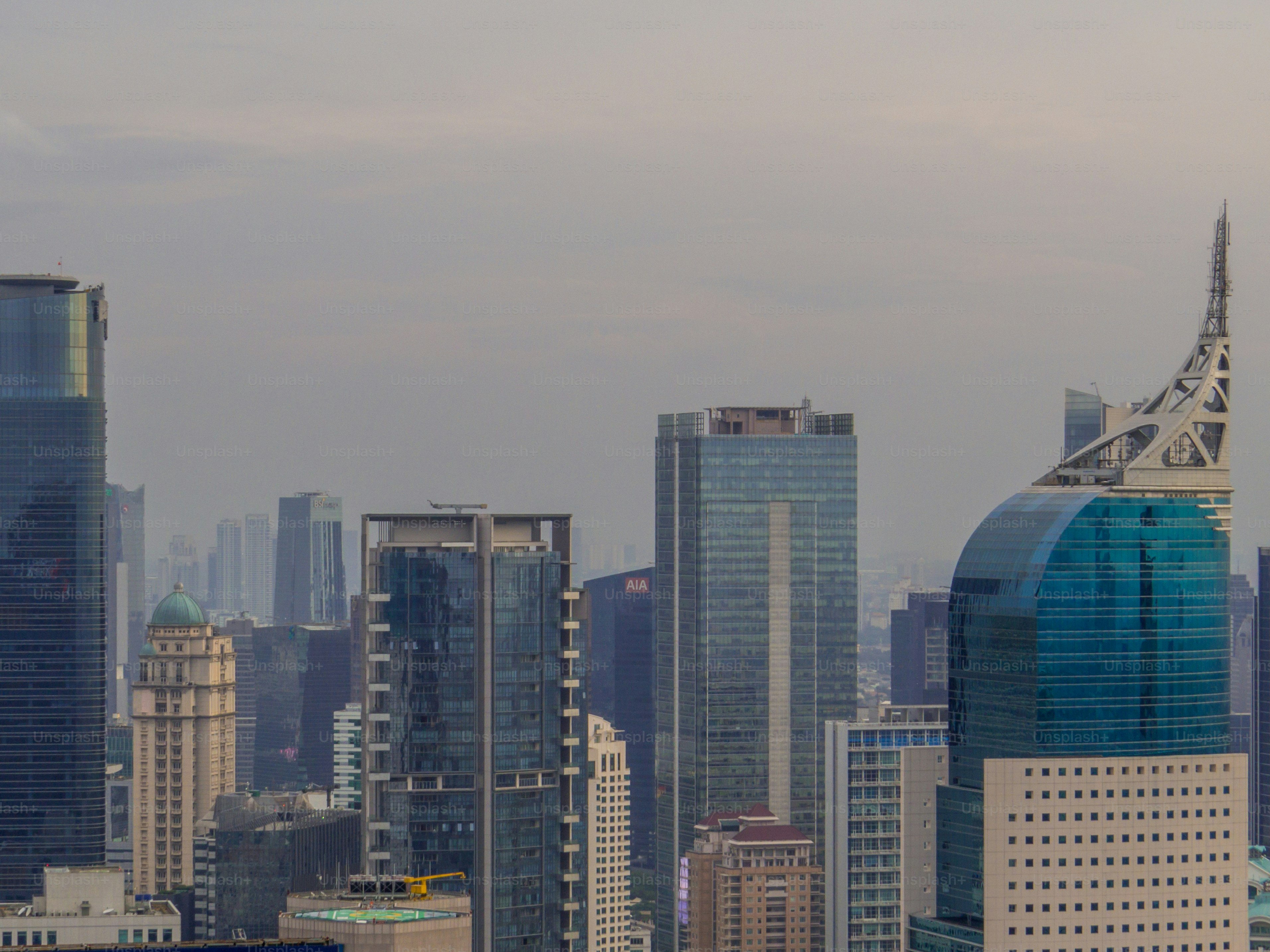 Modern Skyscrapers in Jakarta, Indonesia photo – Aerial view Image on ...