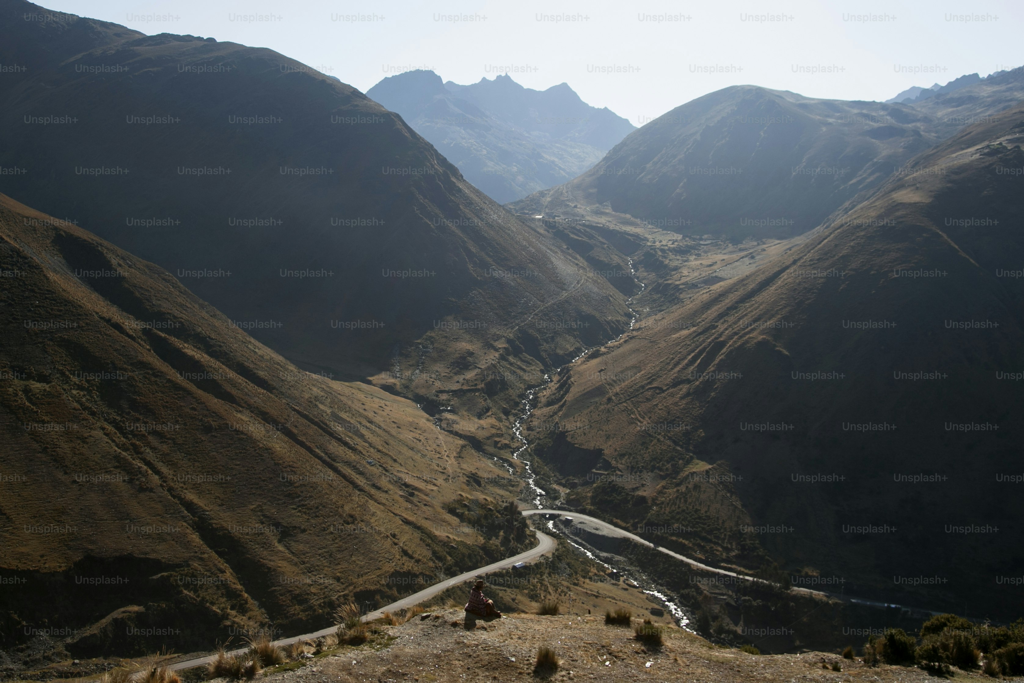 Views of the sacred valley in Peru from the highest point of the ...
