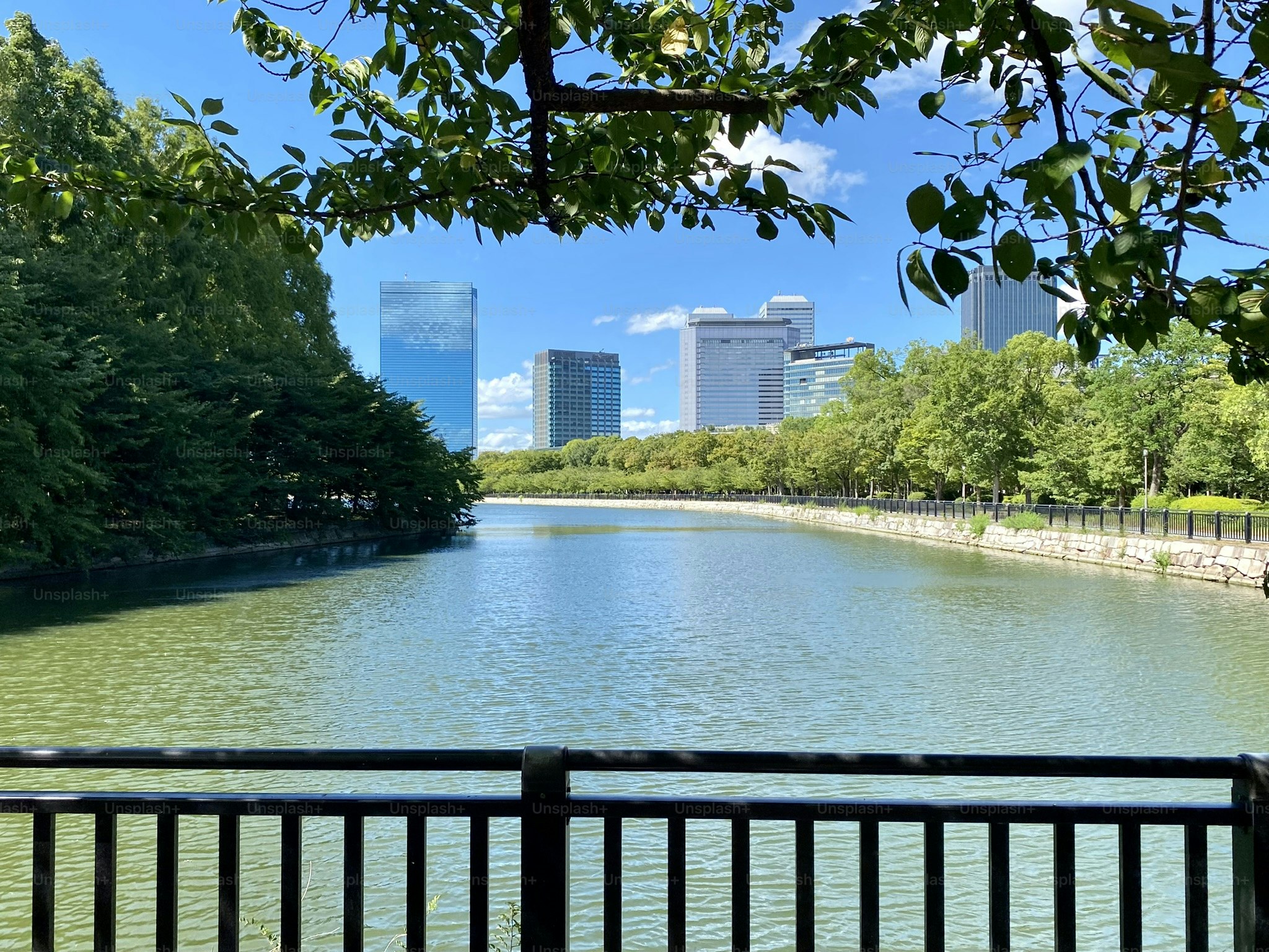 Japan - Osaka - Nature and view from Osaka Castel Park photo ...