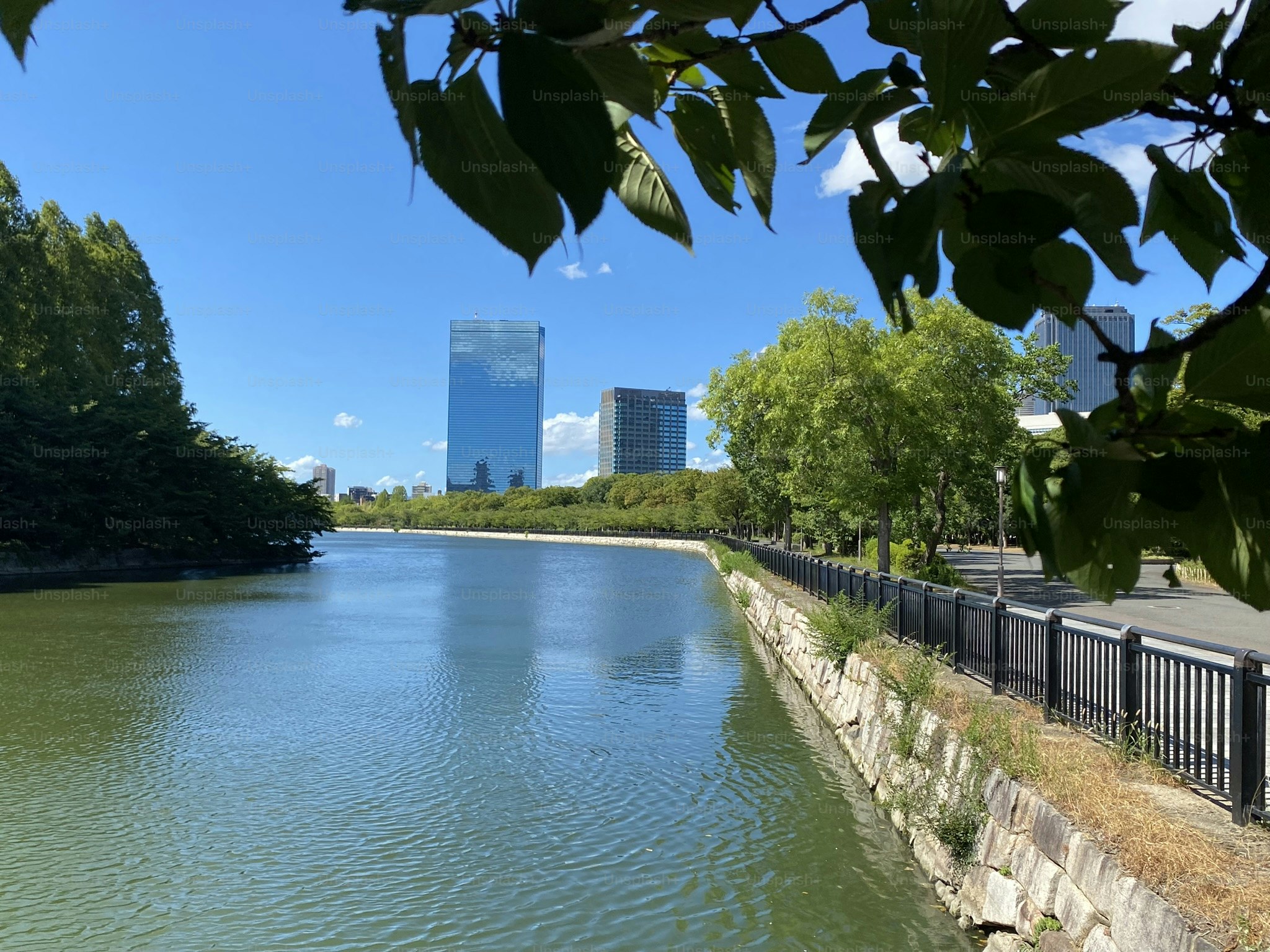 Japan - Osaka - Nature and view from Osaka Castel Park photo – Sunny ...