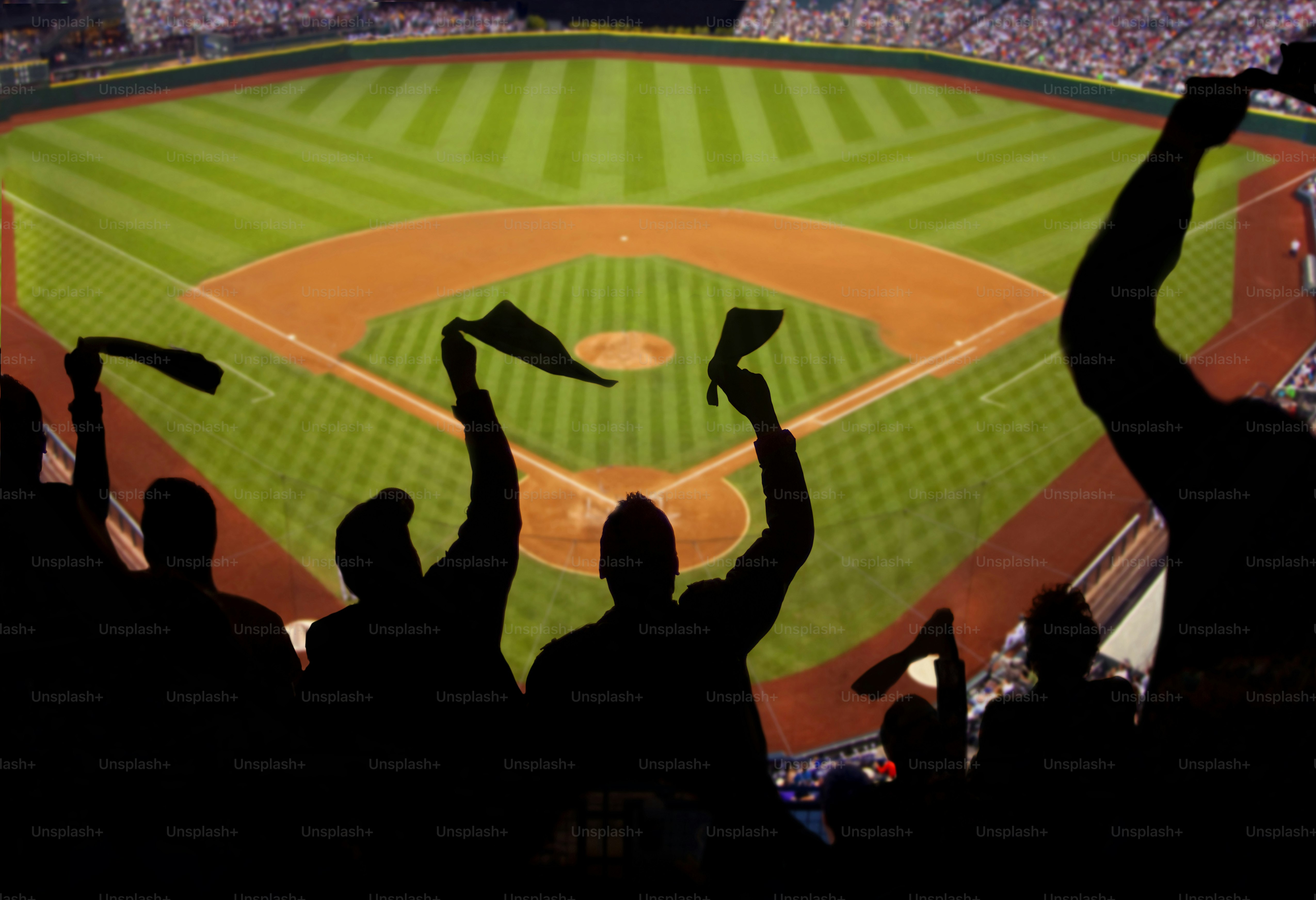 USA Seattle composite image cheering baseball fans photo ...