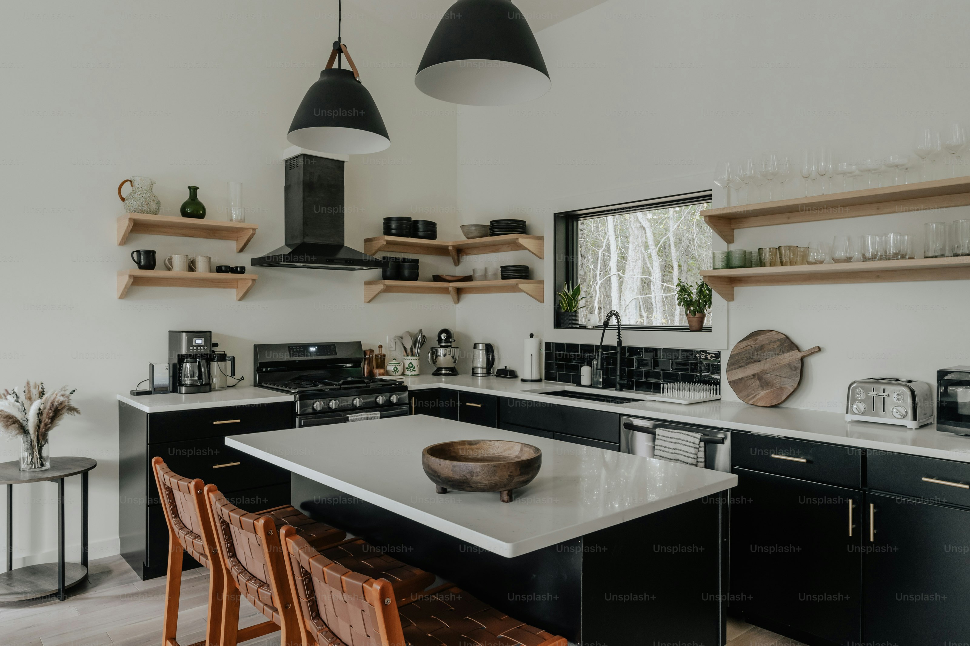 A kitchen filled with lots of counter top space photo – House Image on ...