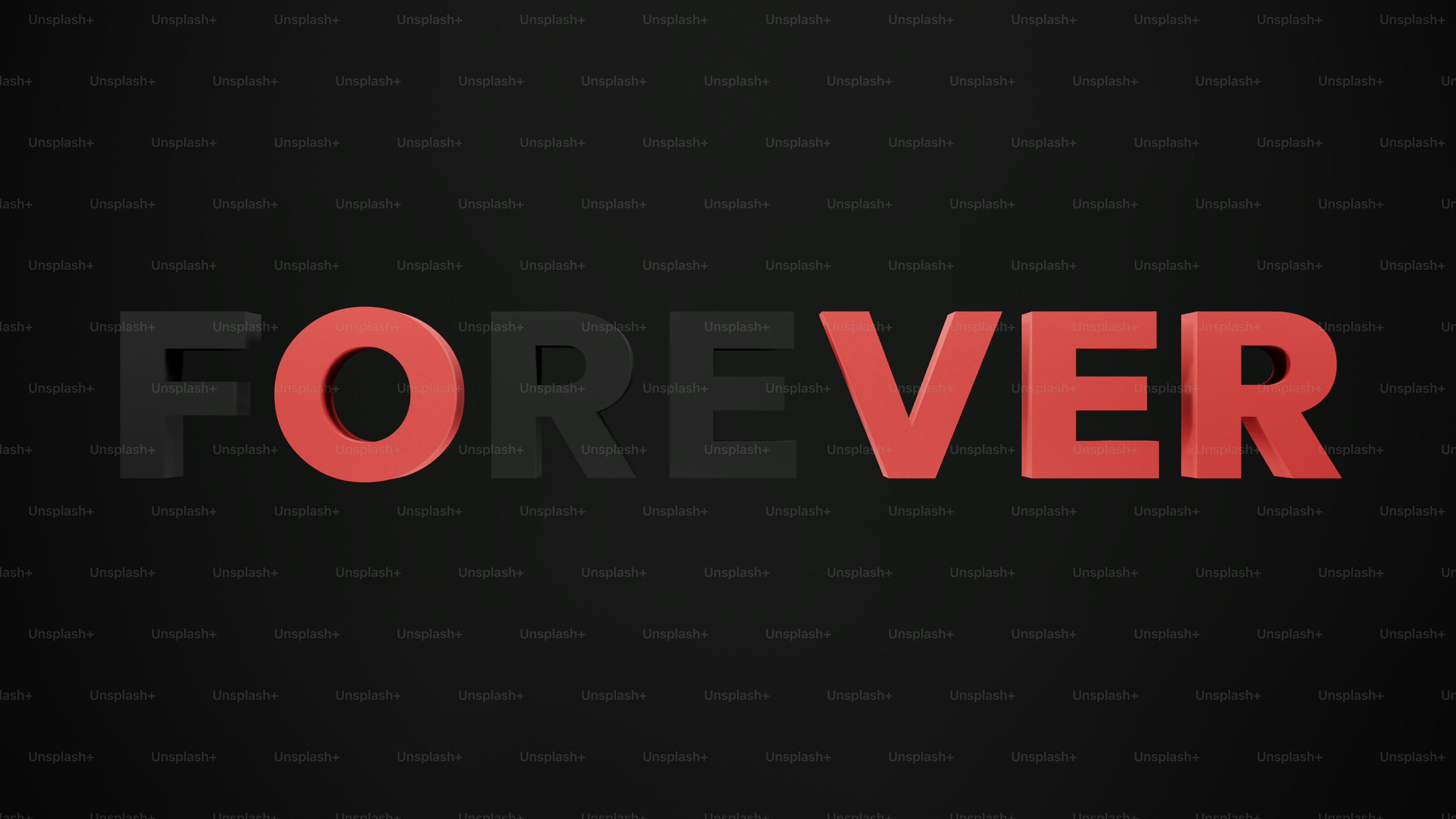 A black background with the word forever written in red photo – Anti ...