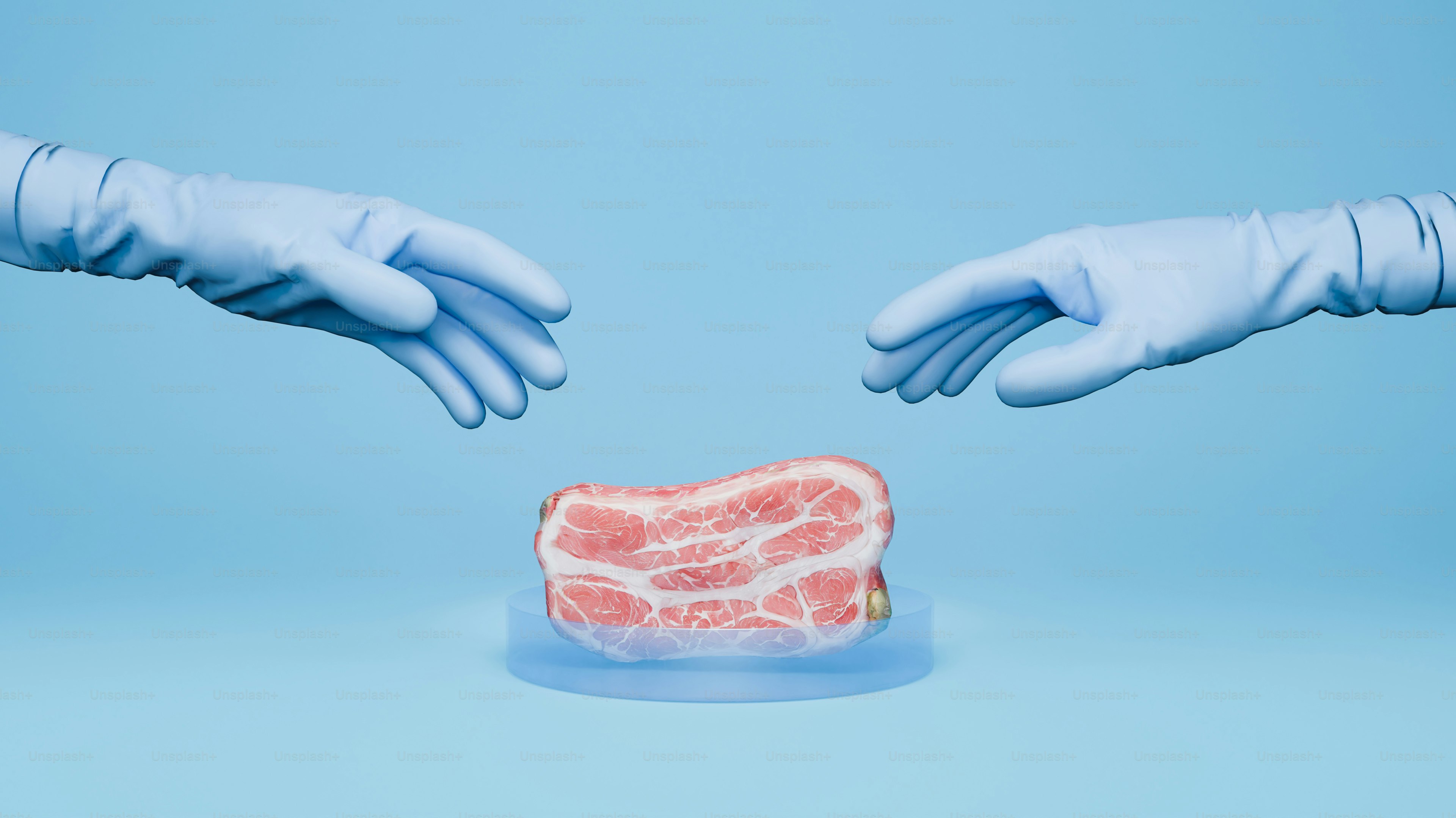 Two hands reaching for a piece of meat photo – 3d render Image on Unsplash