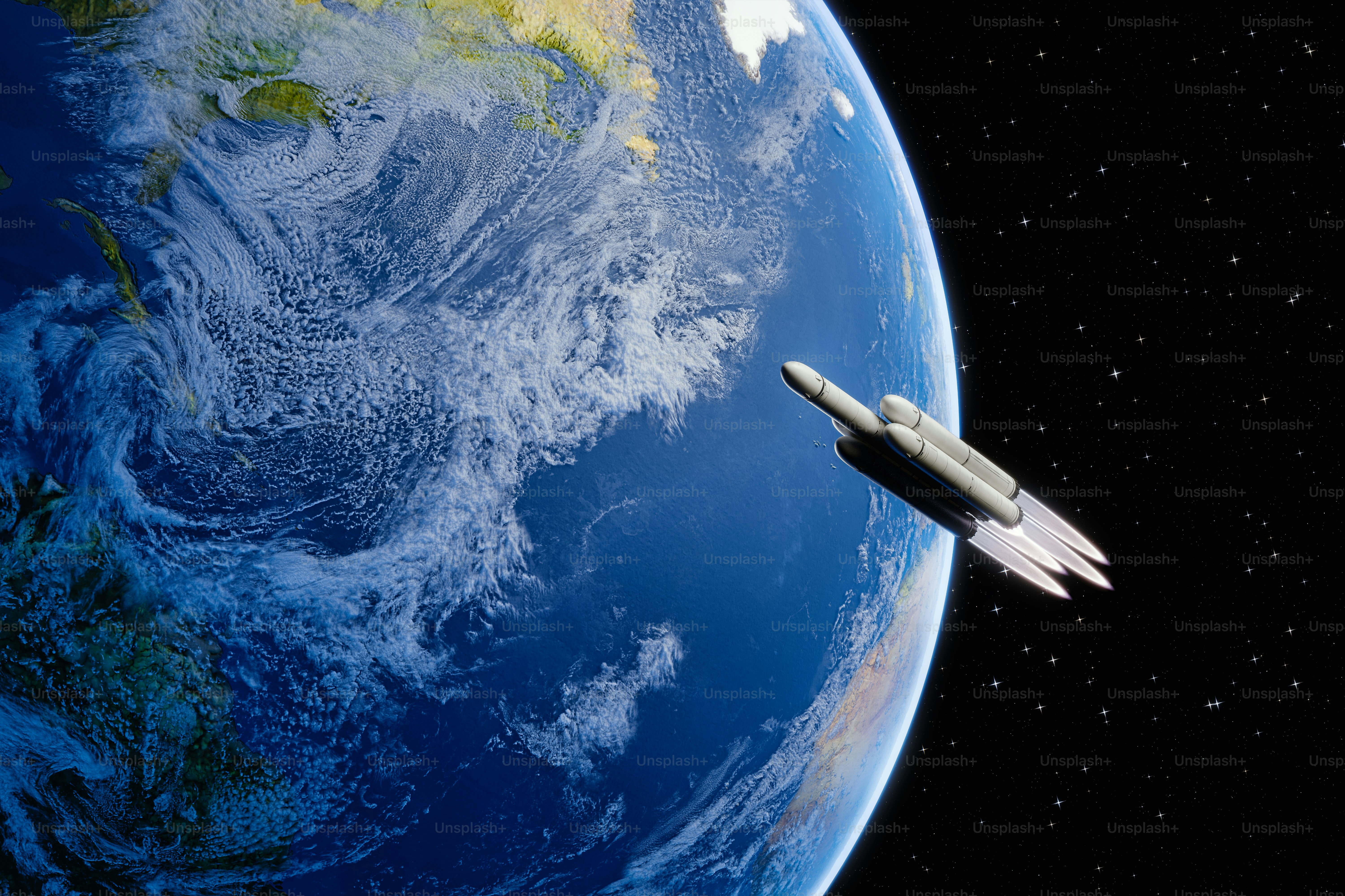 A space shuttle flying over the earth photo – Wallpaper Image on Unsplash