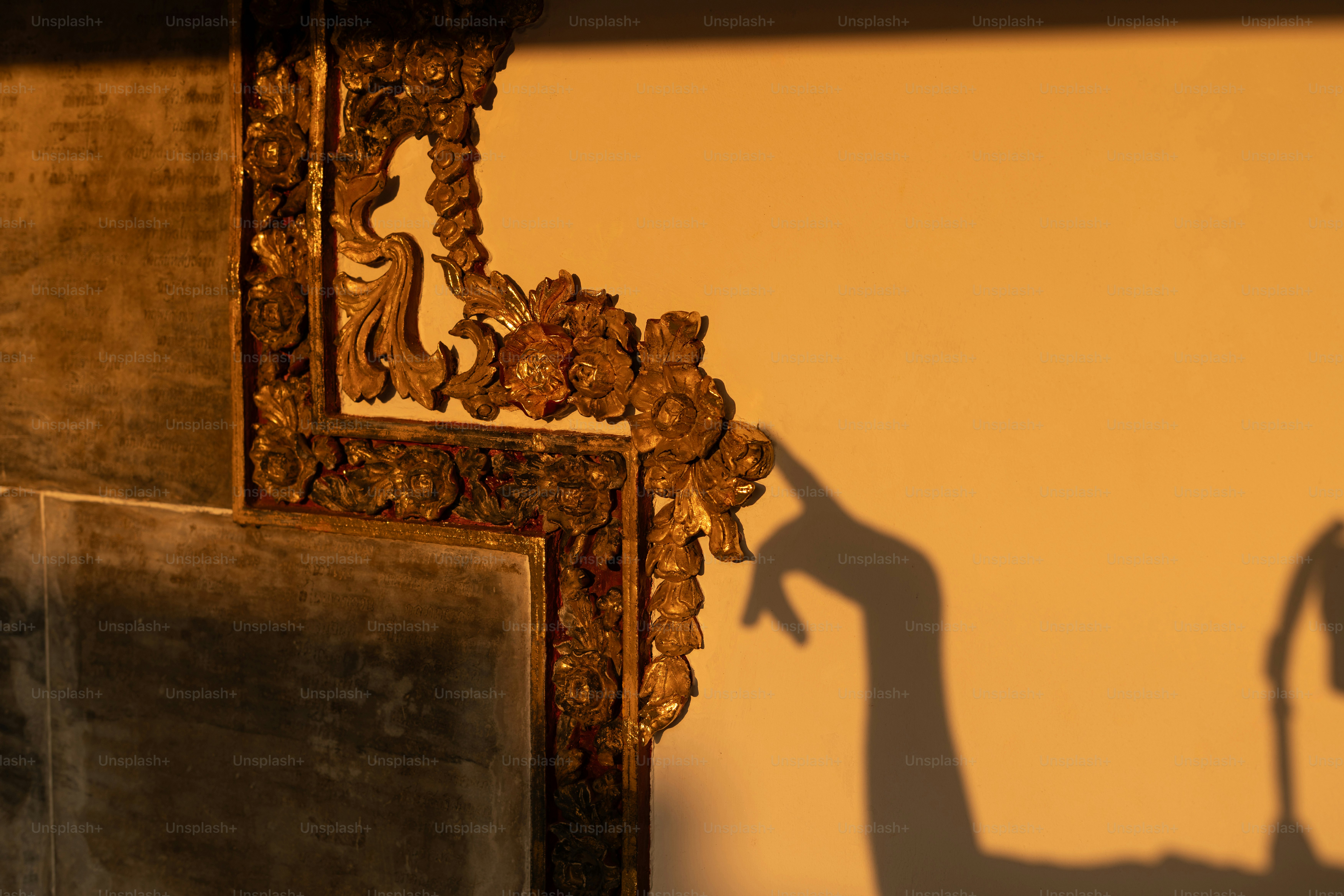 A shadow of a person standing in front of a mirror photo – Aesthetic ...