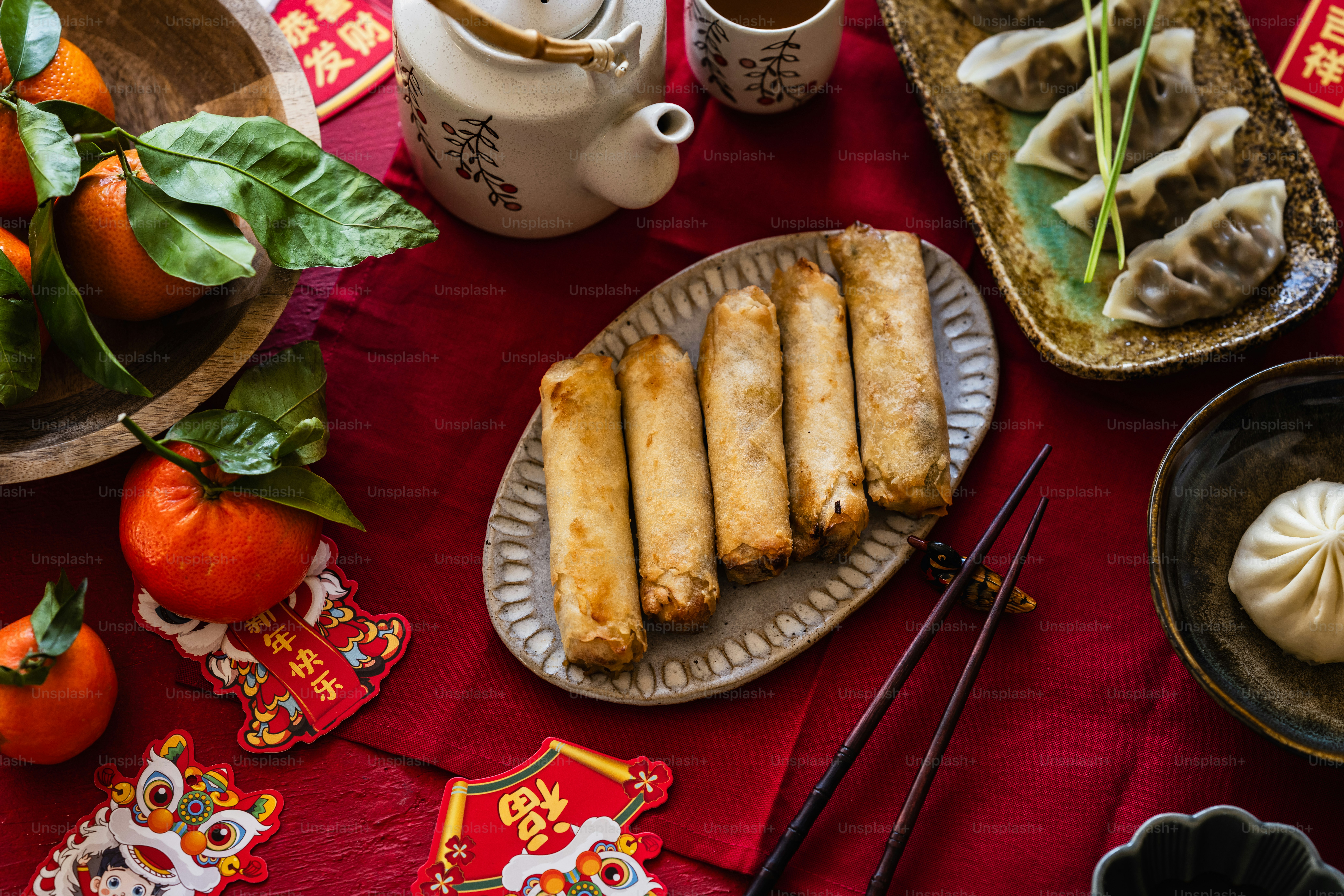 A table topped with lots of different types of food photo – Food Image ...