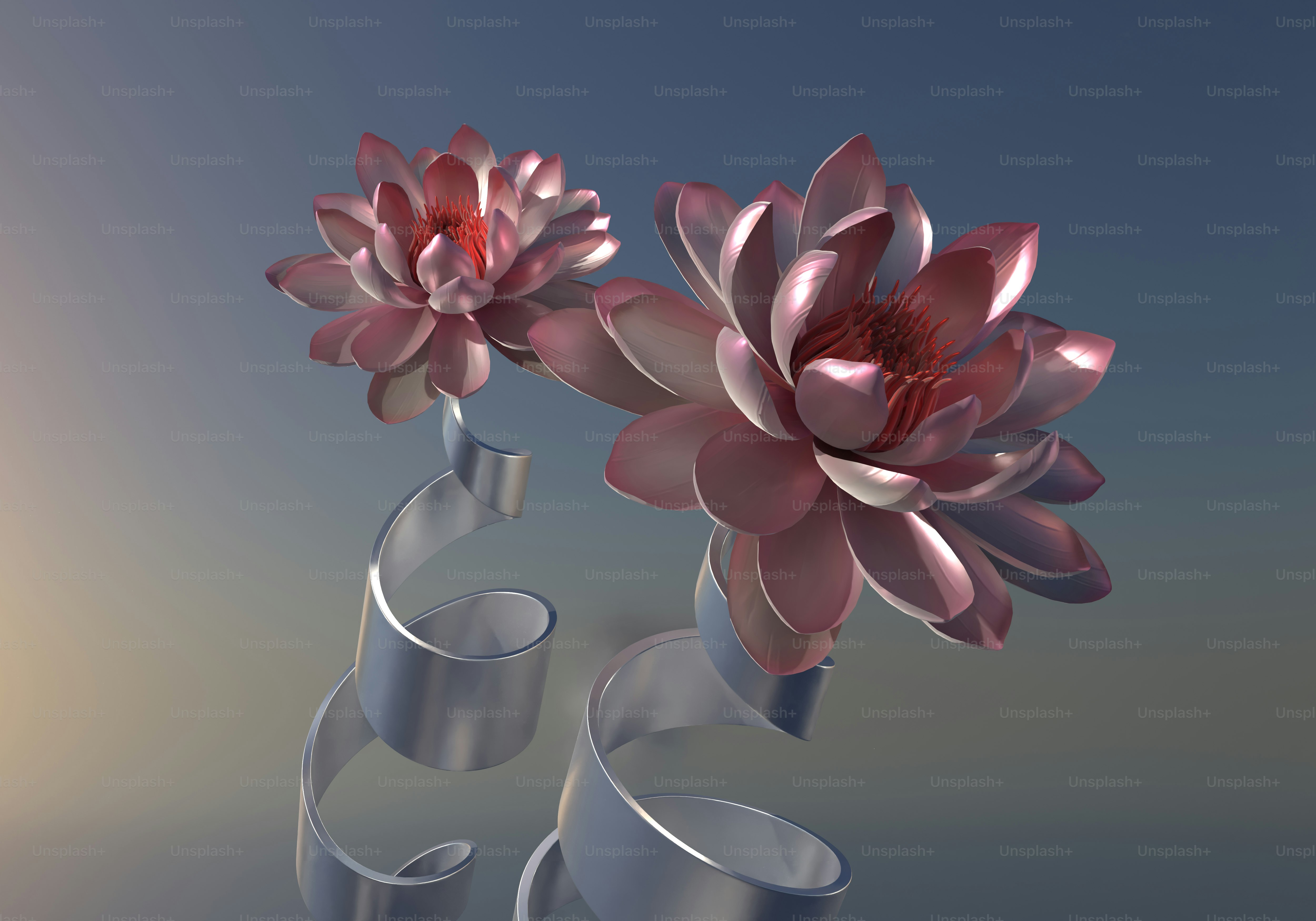 A couple of flowers that are in a vase photo – Unnatural botanicals ...