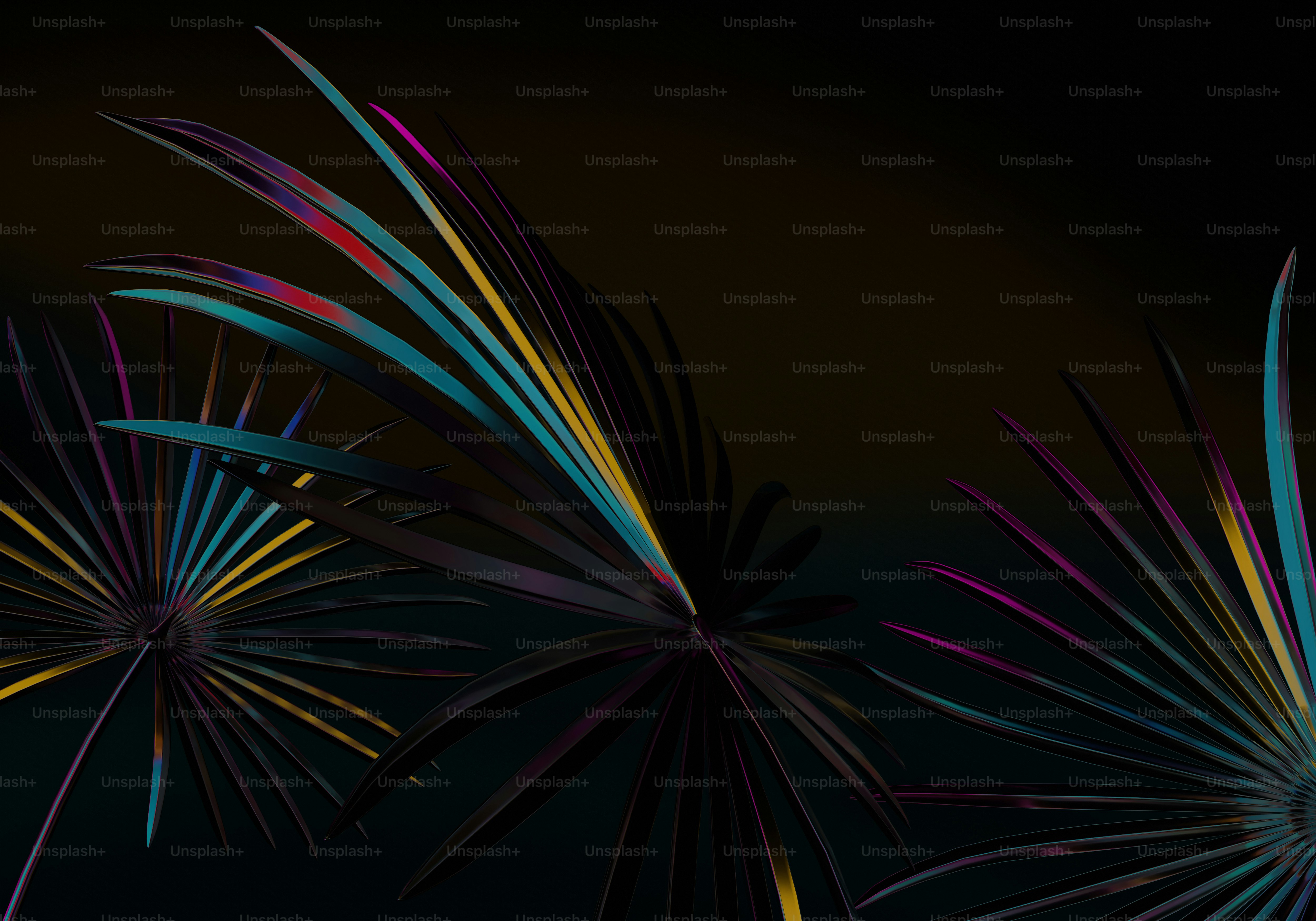 A close up of three different colored objects photo – Unnatural ...