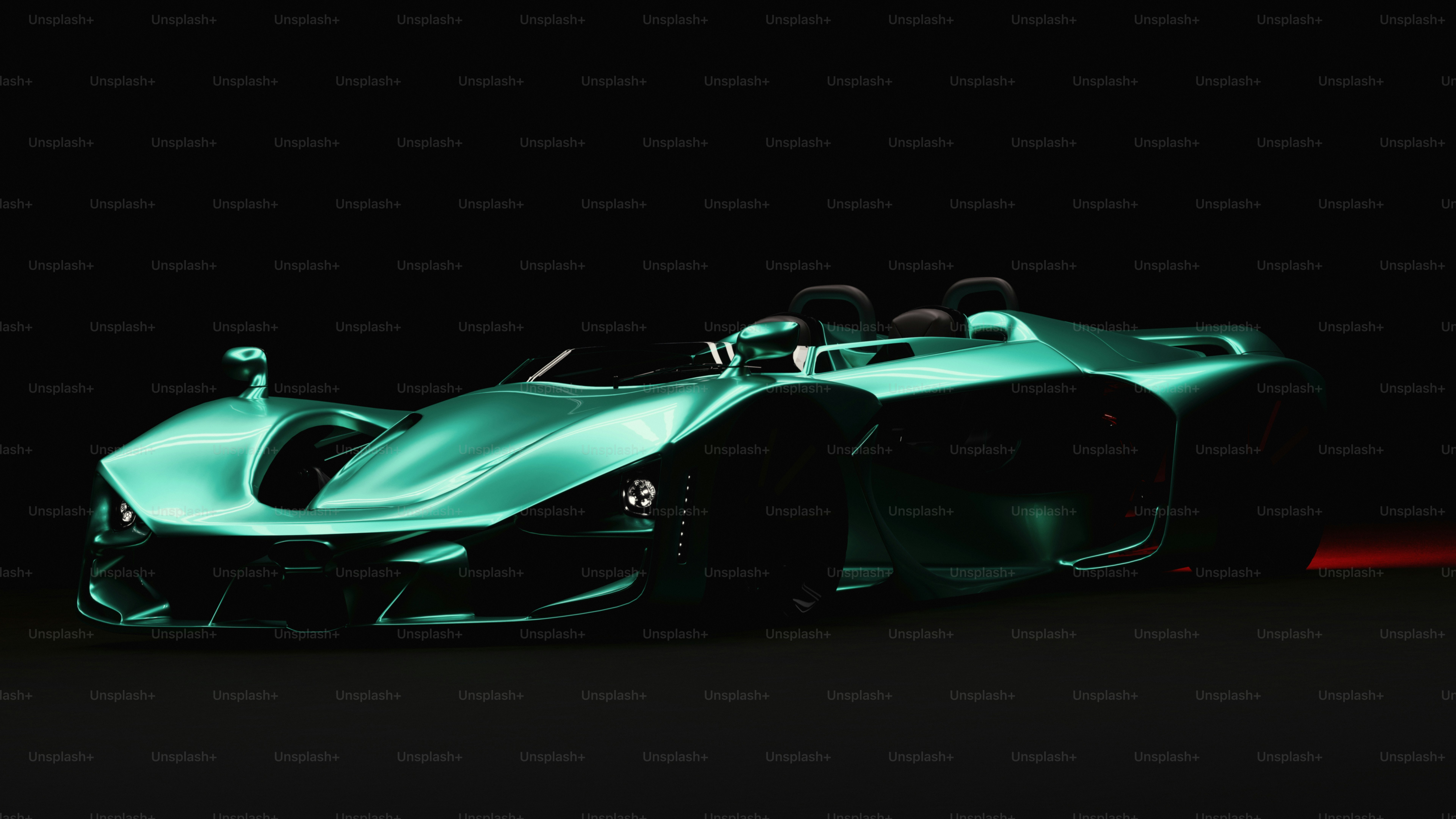 A green race car in a dark room photo – Motor vehicle Image on Unsplash
