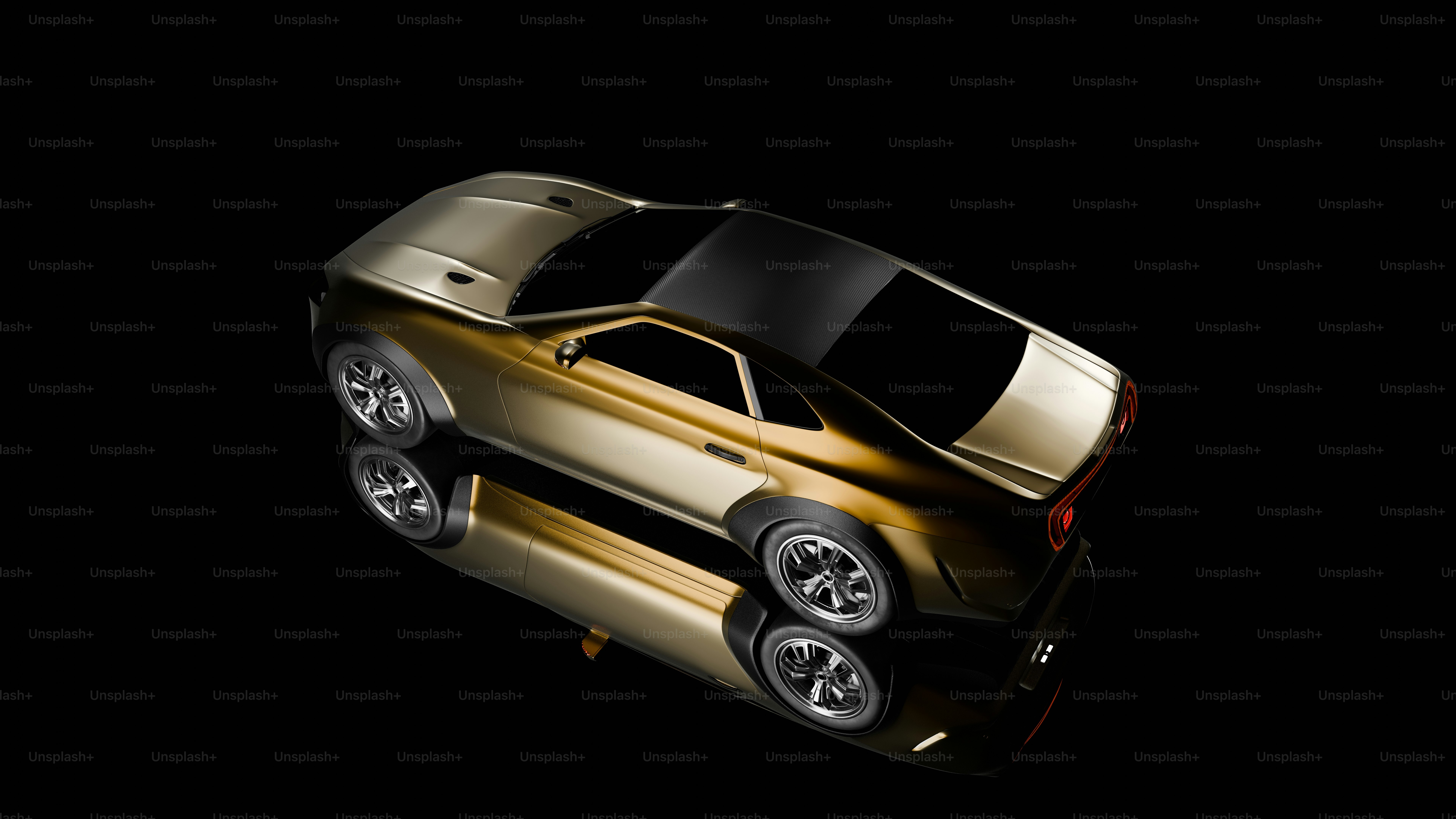 A gold sports car is shown in the dark photo – Car Image on Unsplash