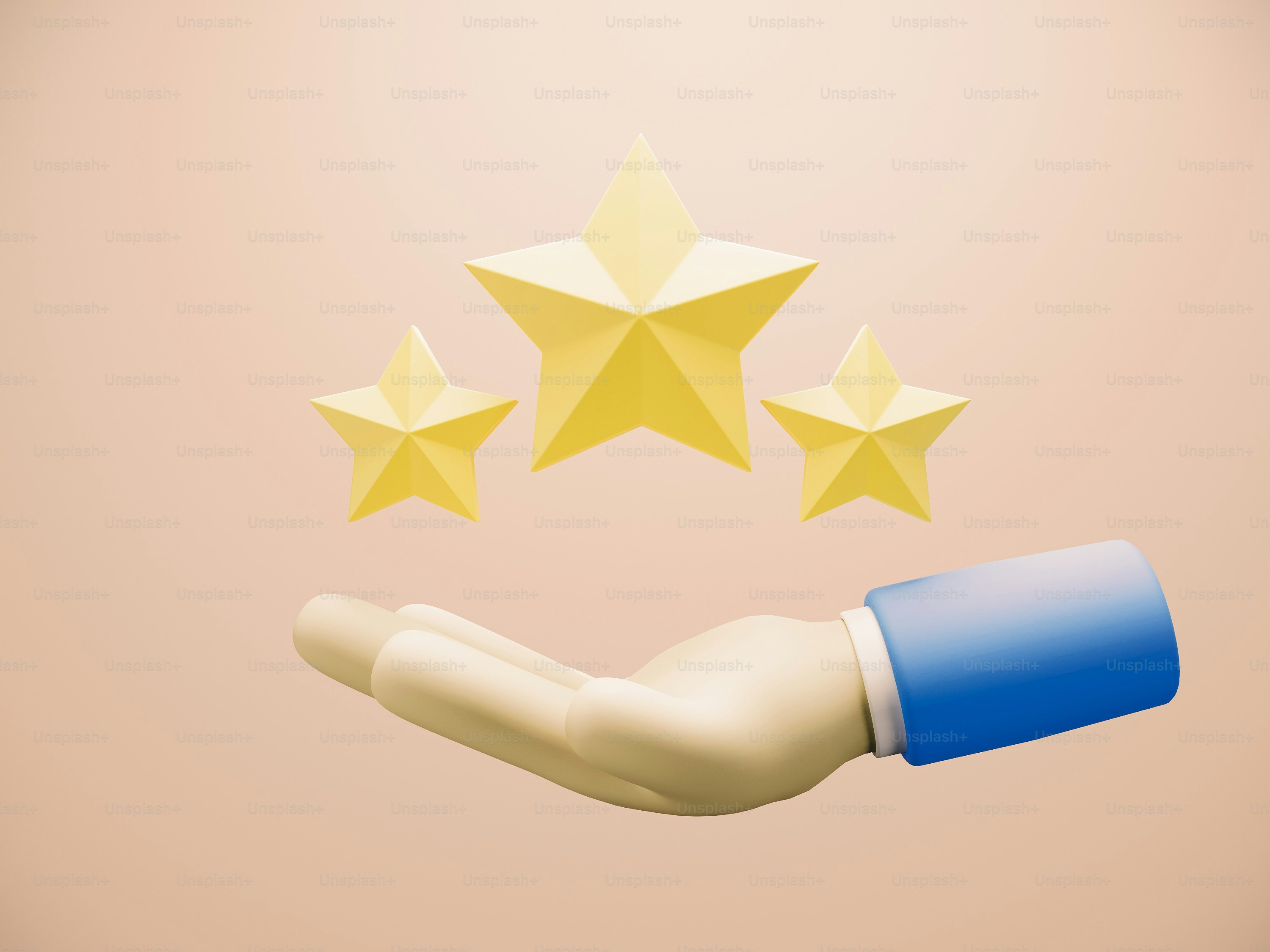 Una mano sostiene una estrella y cinco estrellas foto – Imagen de ...