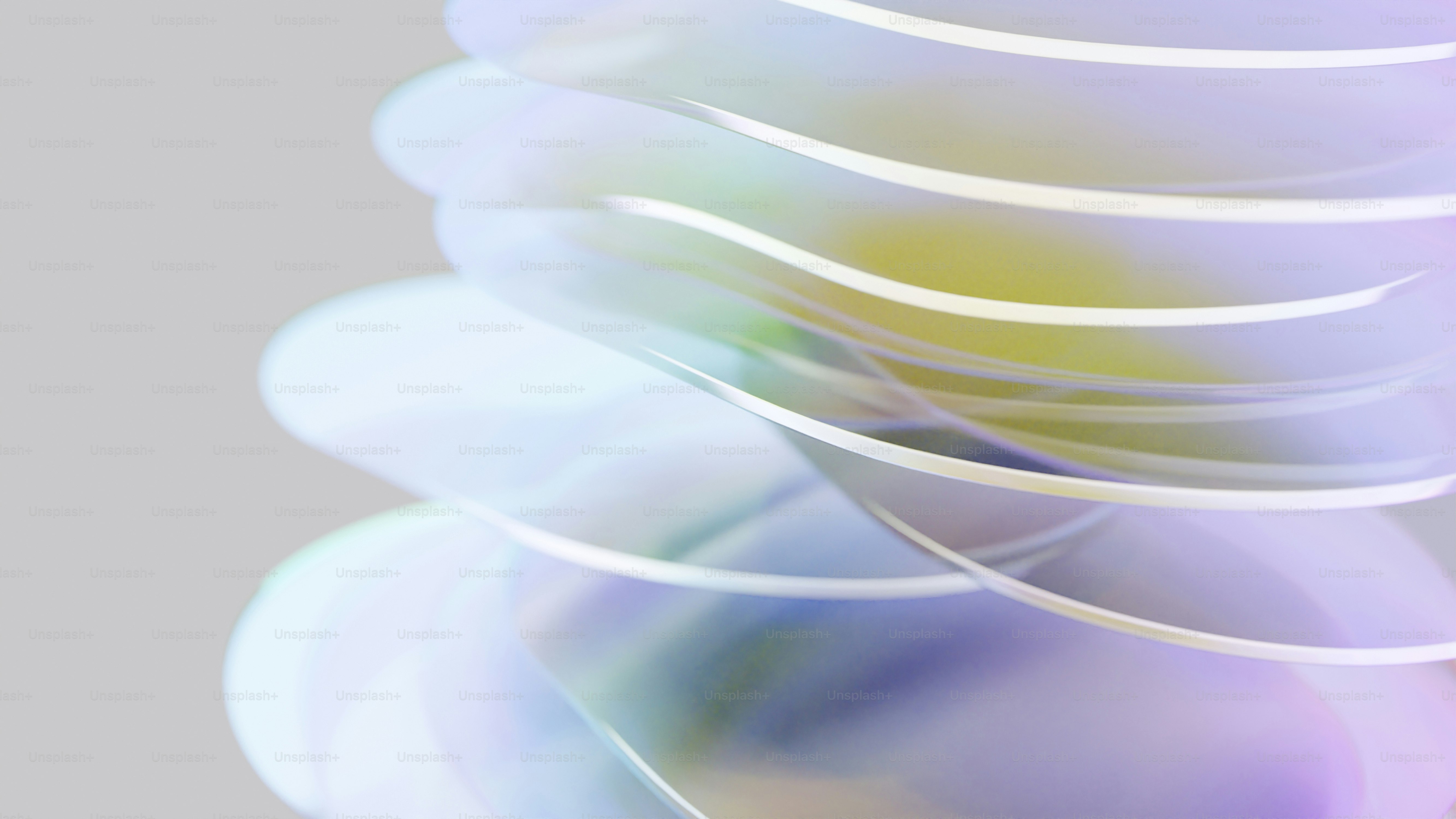 A blurry image of a white and blue object photo – 3d render Image on ...