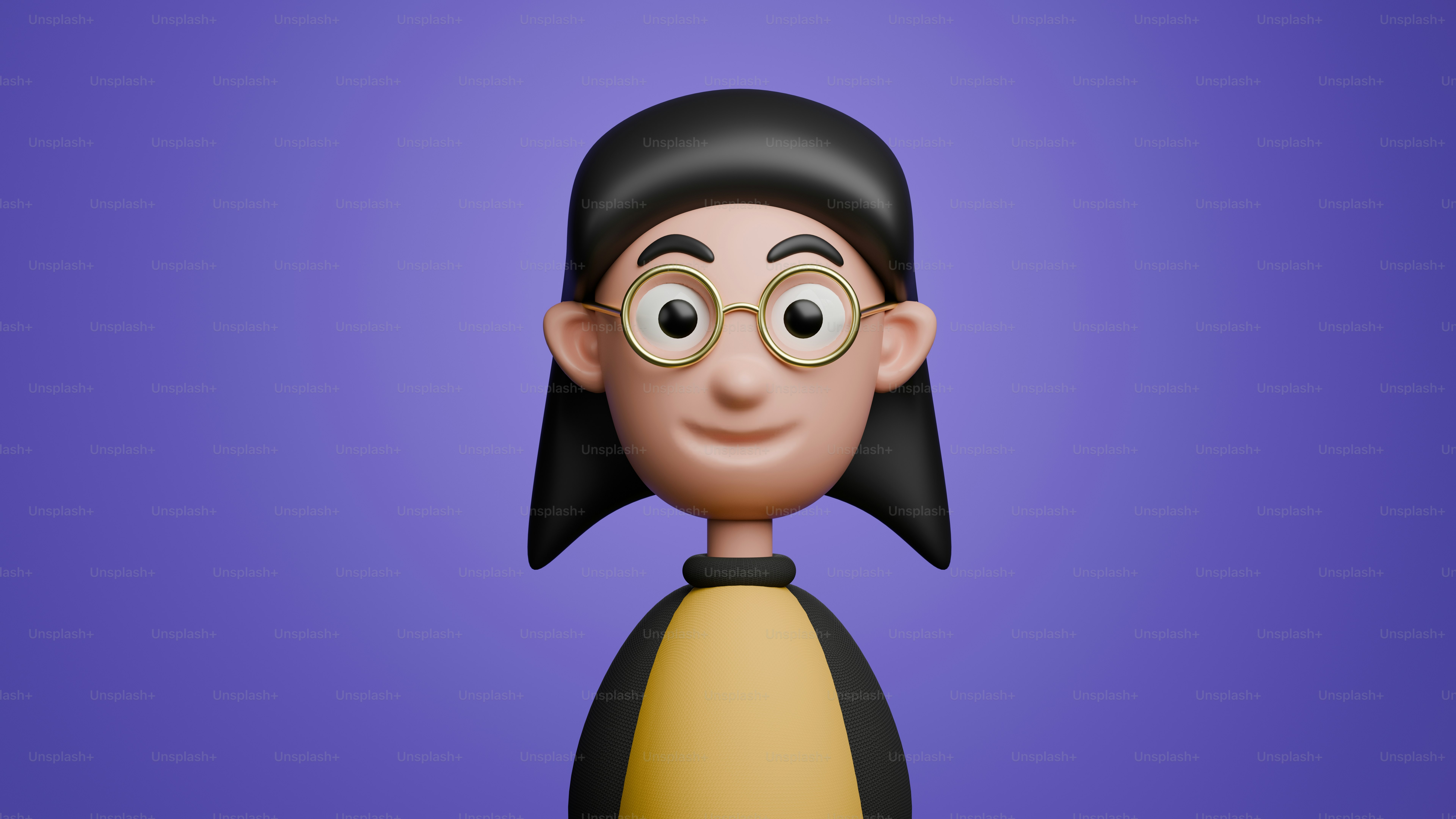 A cartoon character with a smirk on his face photo – Face Image on Unsplash