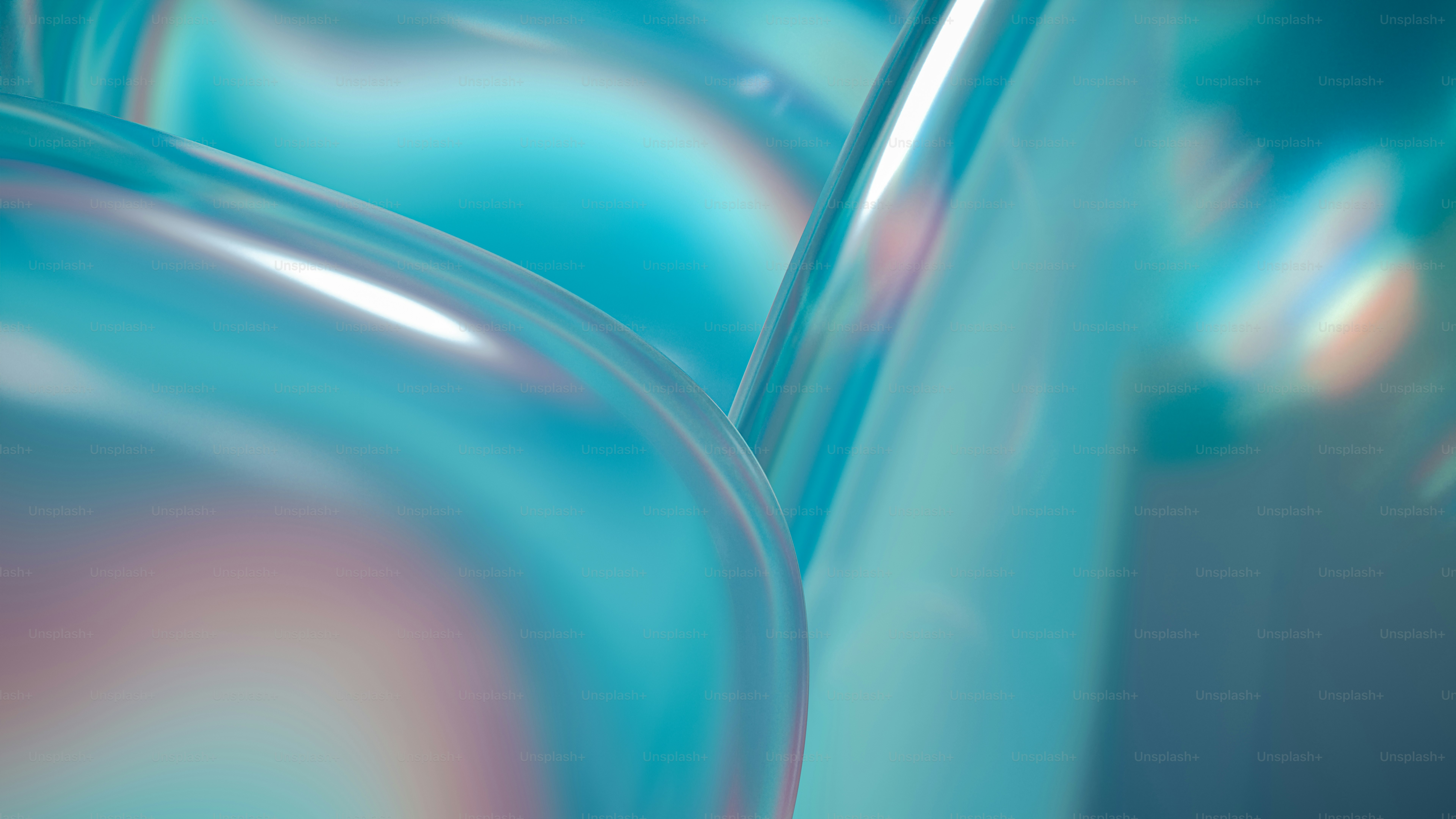 A blurry photo of a blue and white object photo – Light background ...