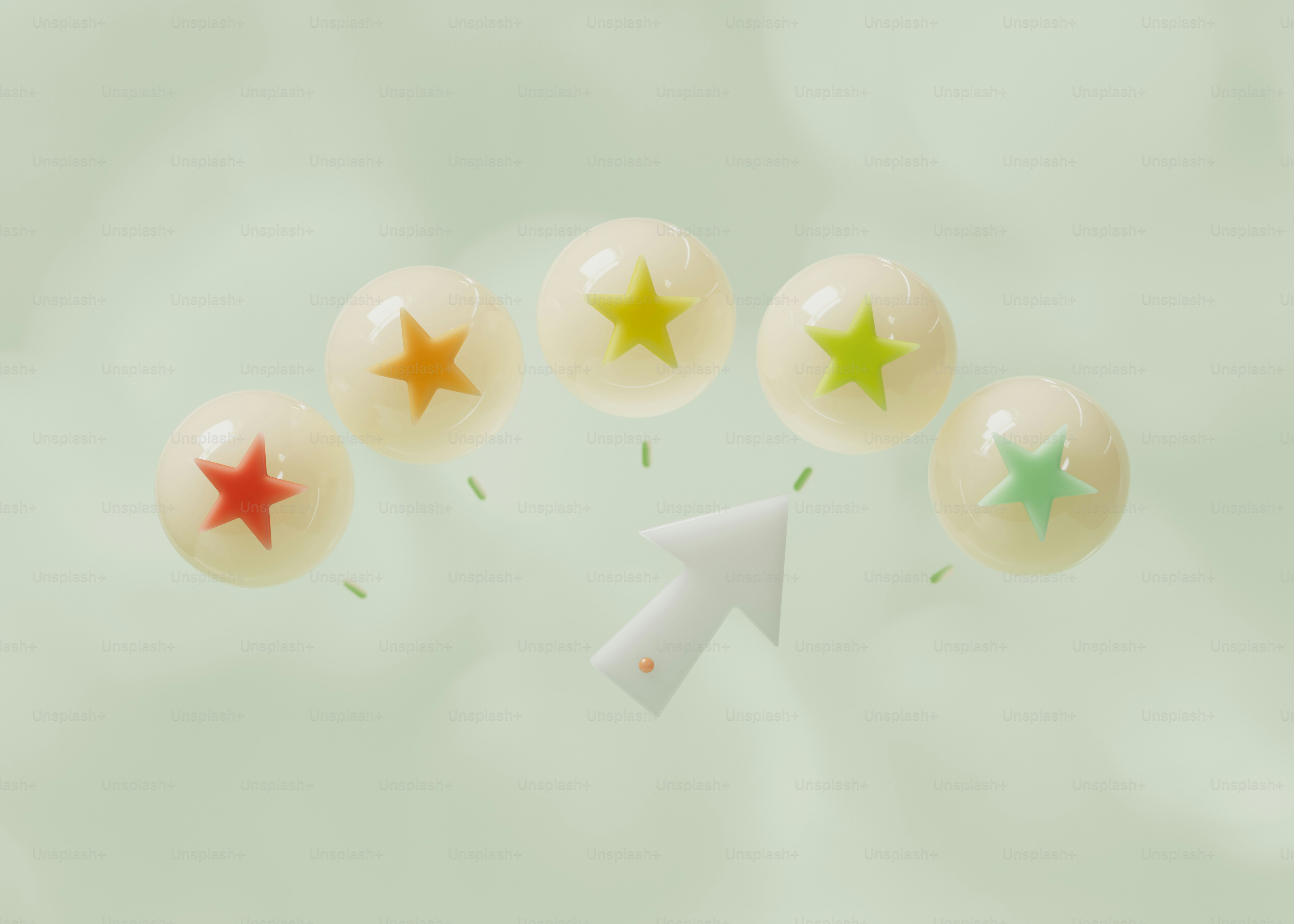 A group of stars and an arrow flying through the air photo – Feedback ...
