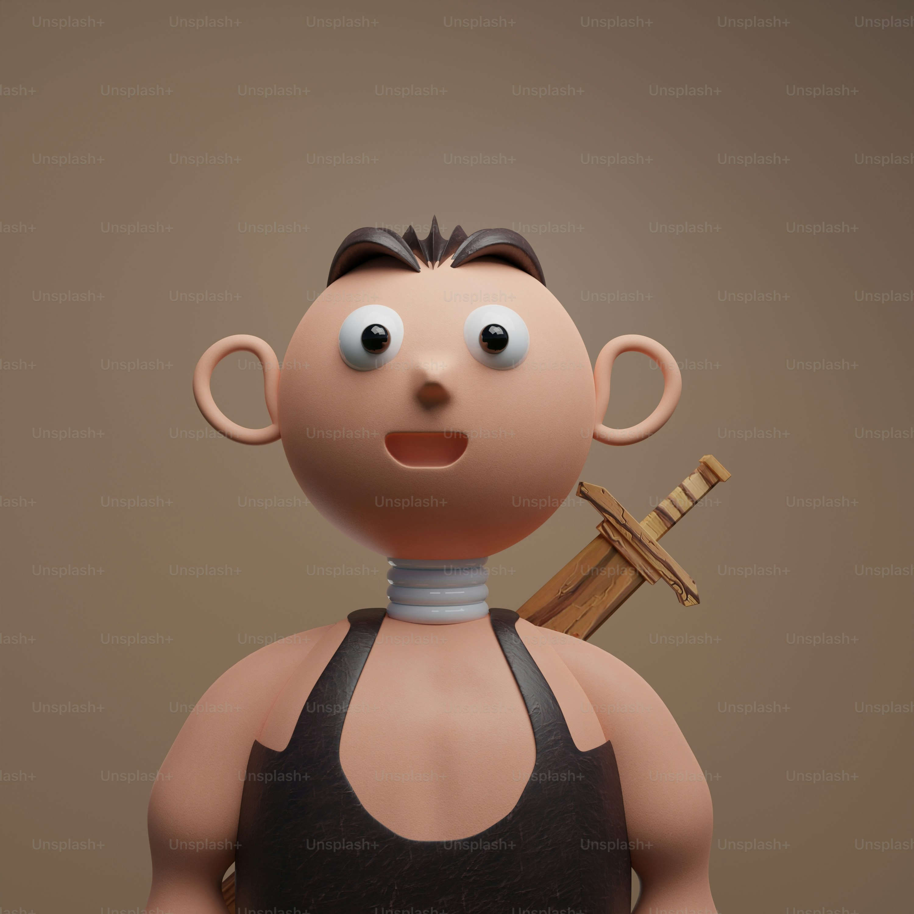 A cartoon character with a knife in his hand photo – Profile picture ...