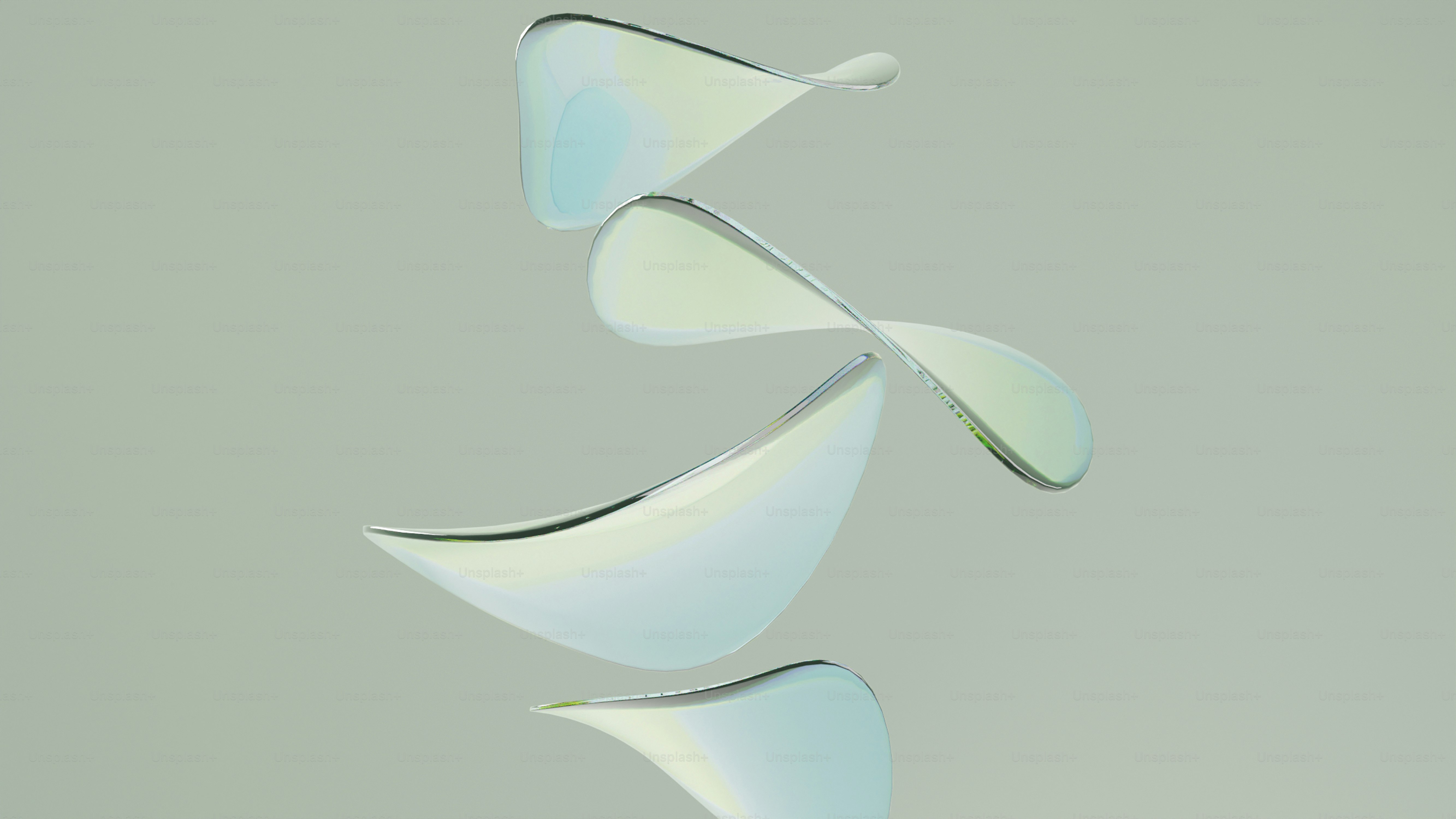 A group of white objects floating in the air photo – Wallpaper Image on ...