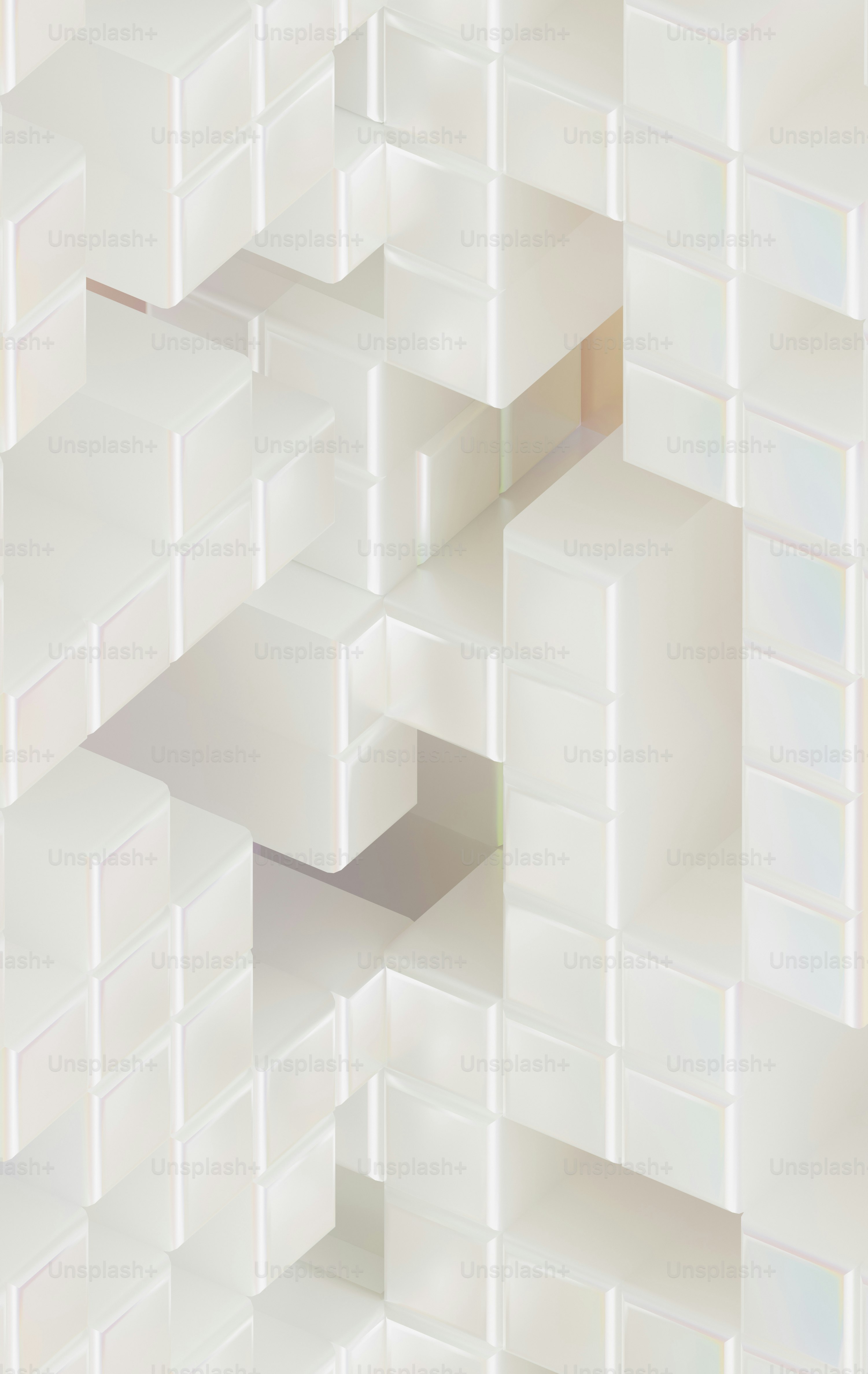 A white background with a pattern of cubes photo – Wallpaper Image on ...