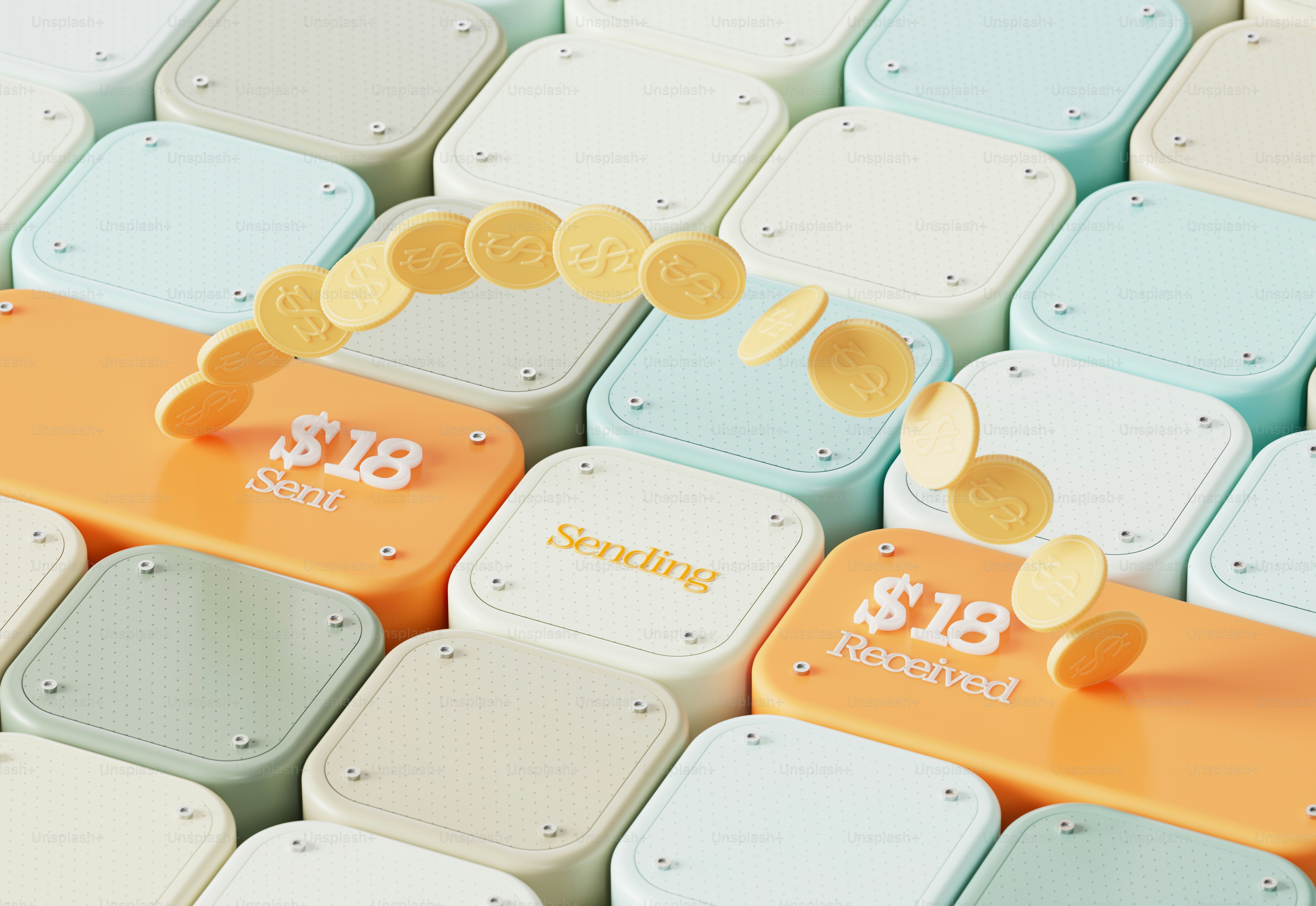 A computer keyboard with a bunch of coins on top of it photo – Money ...