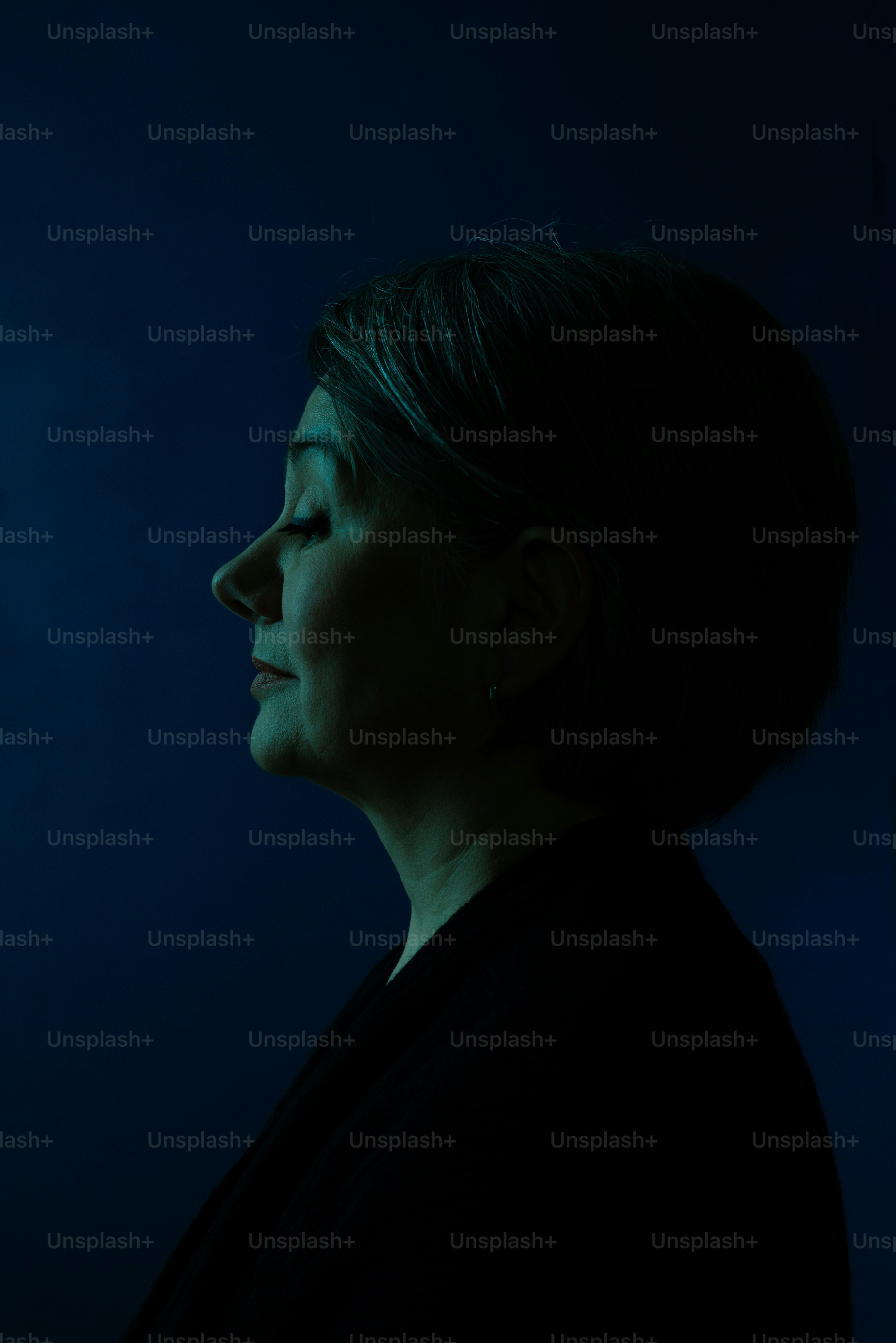 Woman's face is in shadow, facing left. photo – Portrait Image on Unsplash