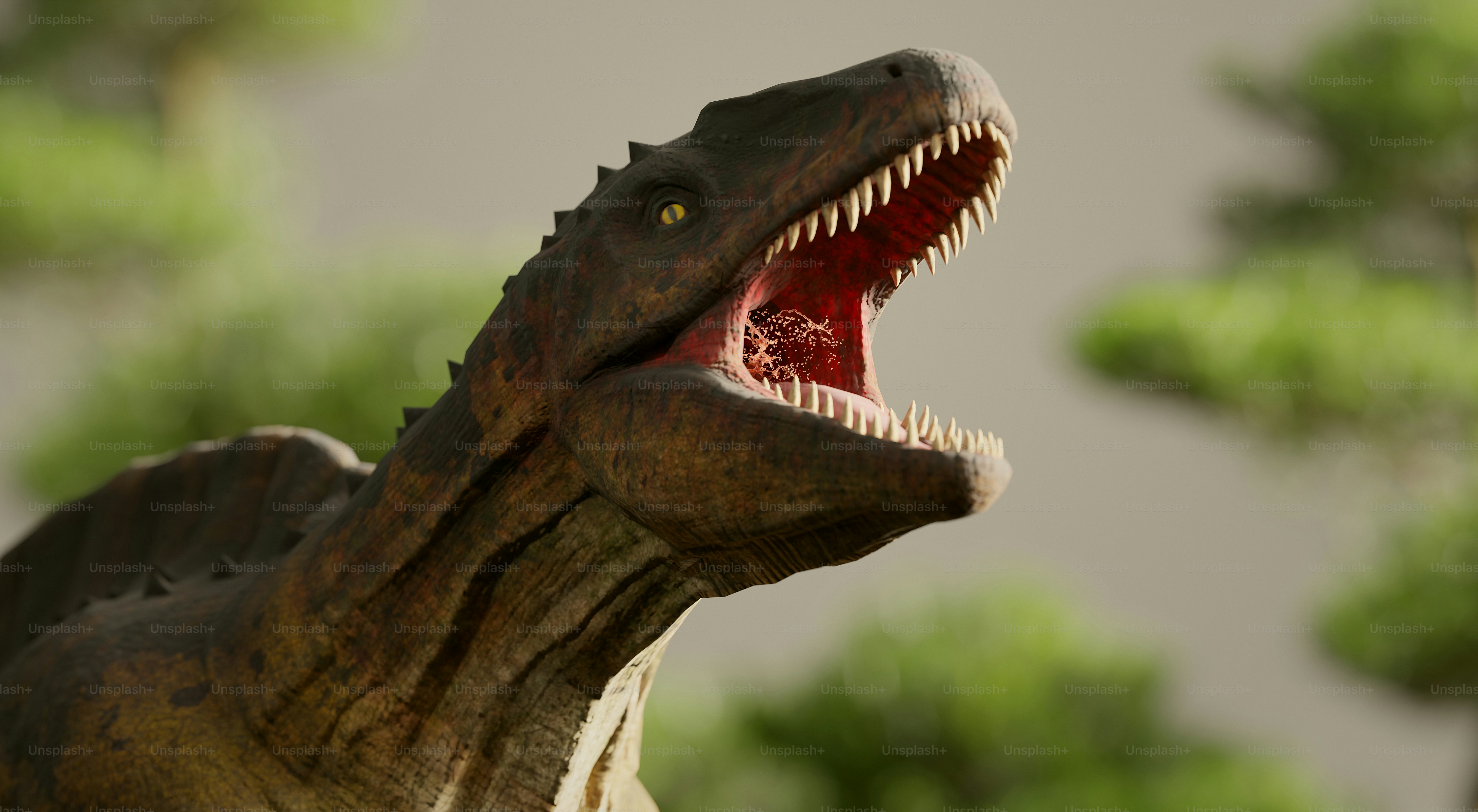 A dinosaur roars. photo – Animal Image on Unsplash