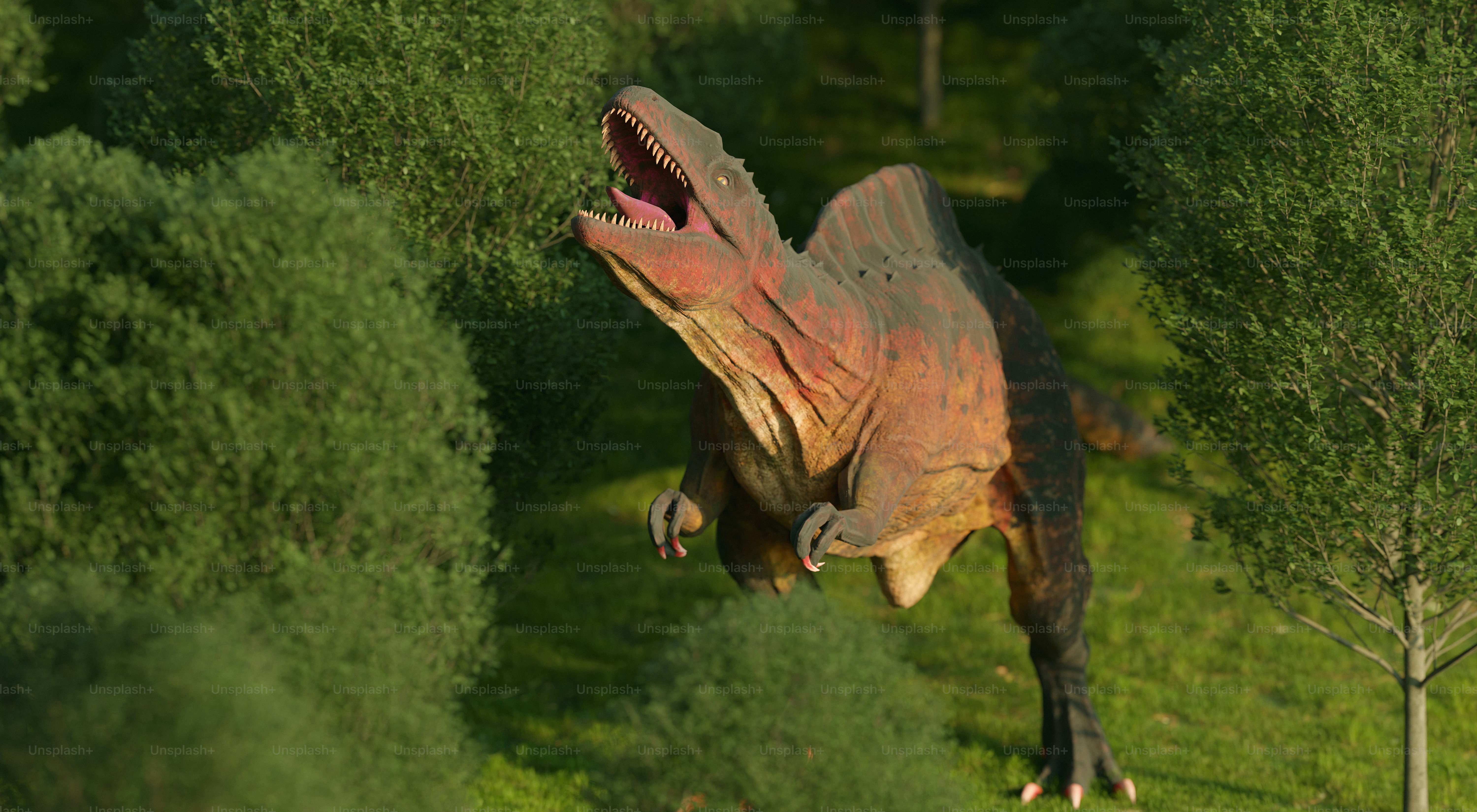 A dinosaur roars. photo – Animal Image on Unsplash