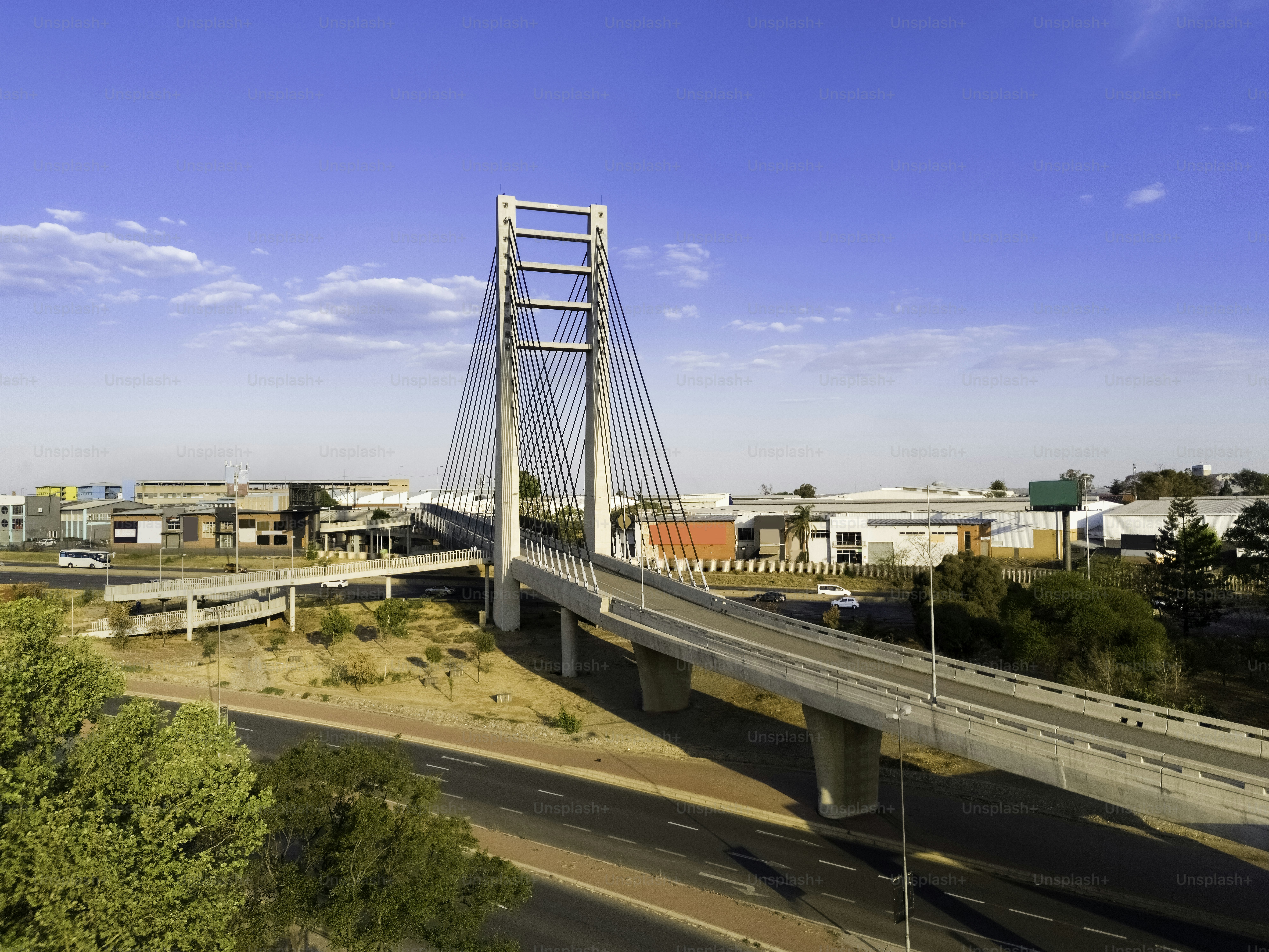 Bridge over the M1 Highway from Sandton to Marlboro and Wynburg ...