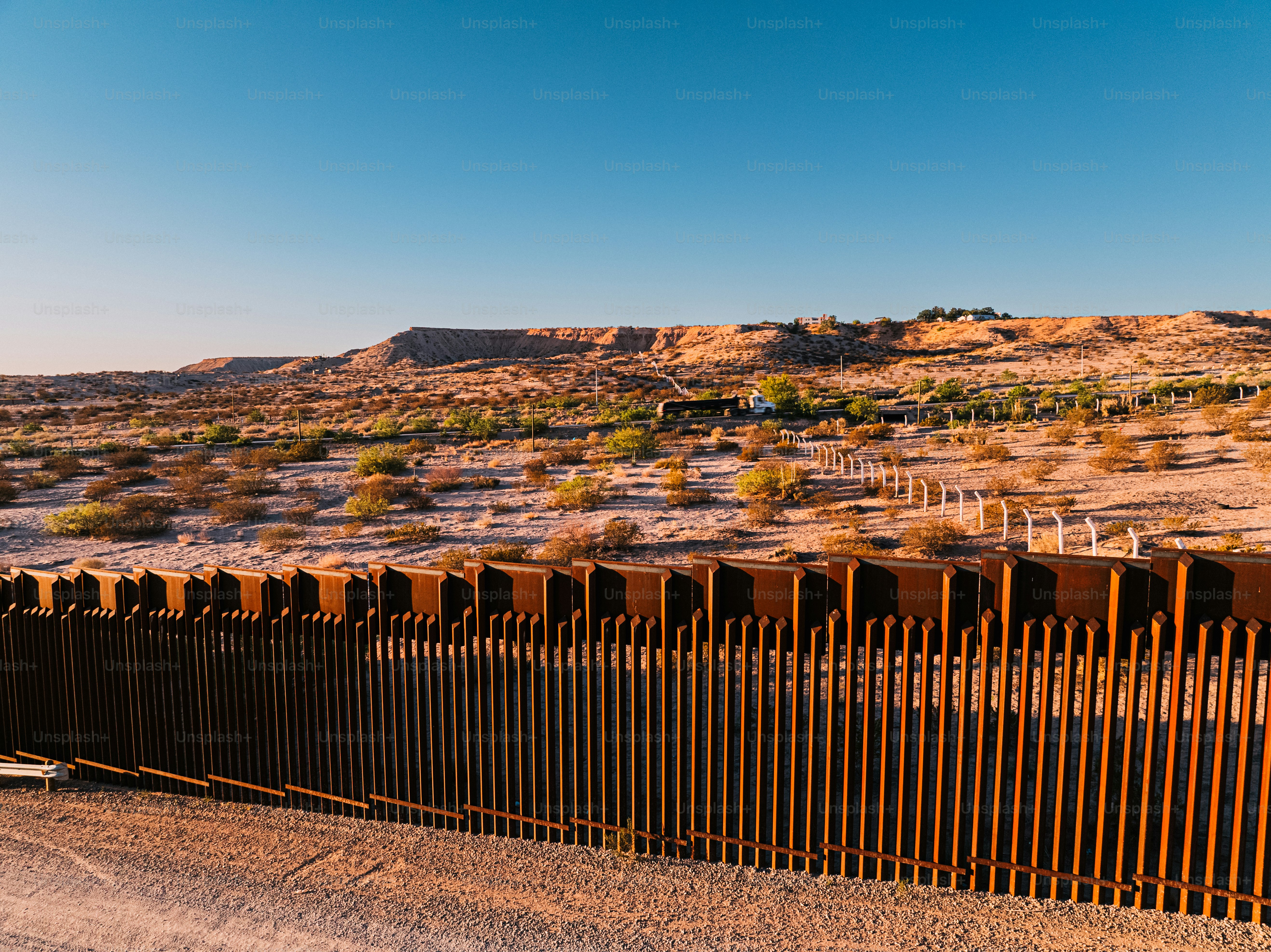 U.S. Southern Border Wall Fence, (“El Muro Fronterizo,”) separating El ...