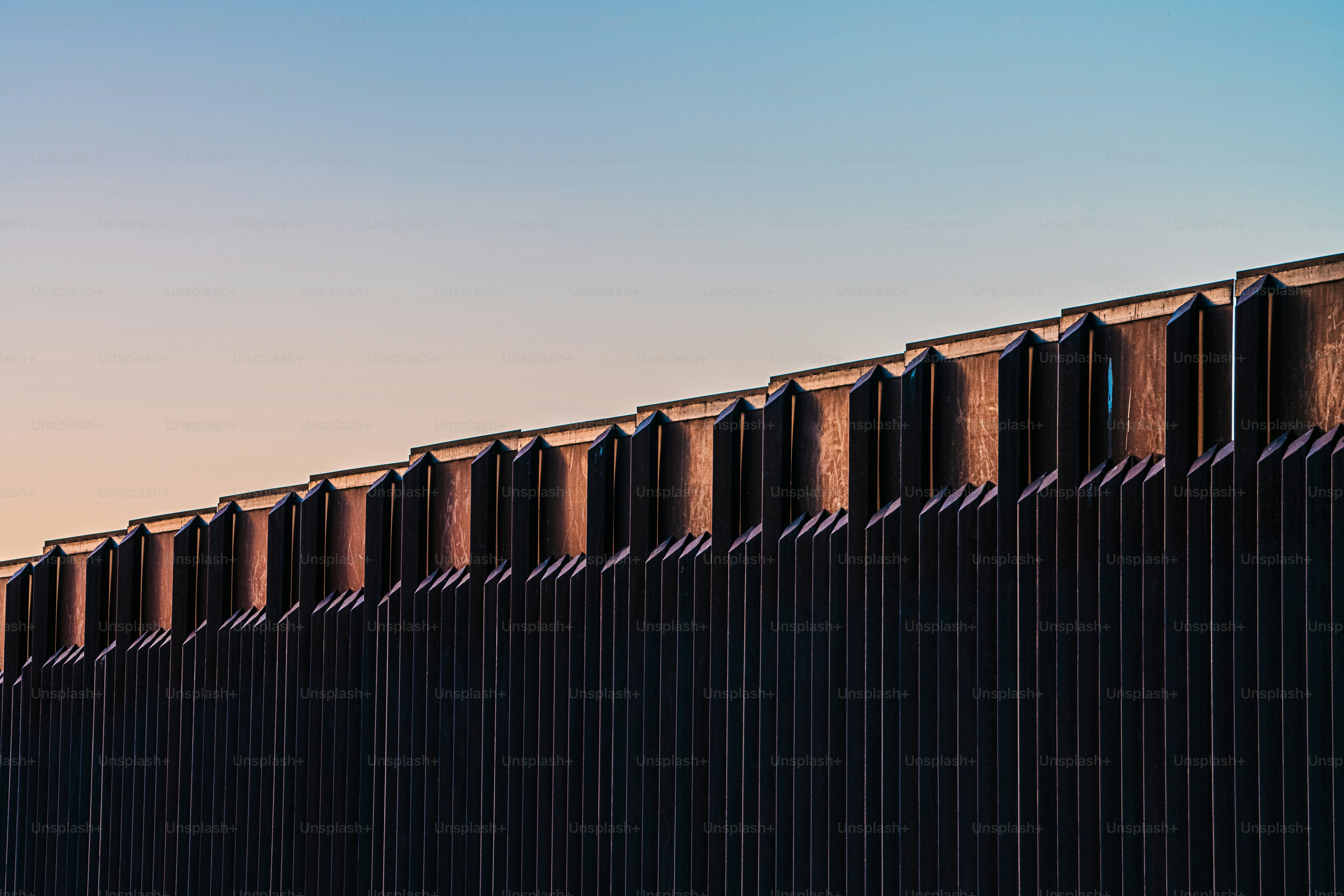 U.S. Southern Border Wall Fence “El Muro Fronterizo,” separating El ...