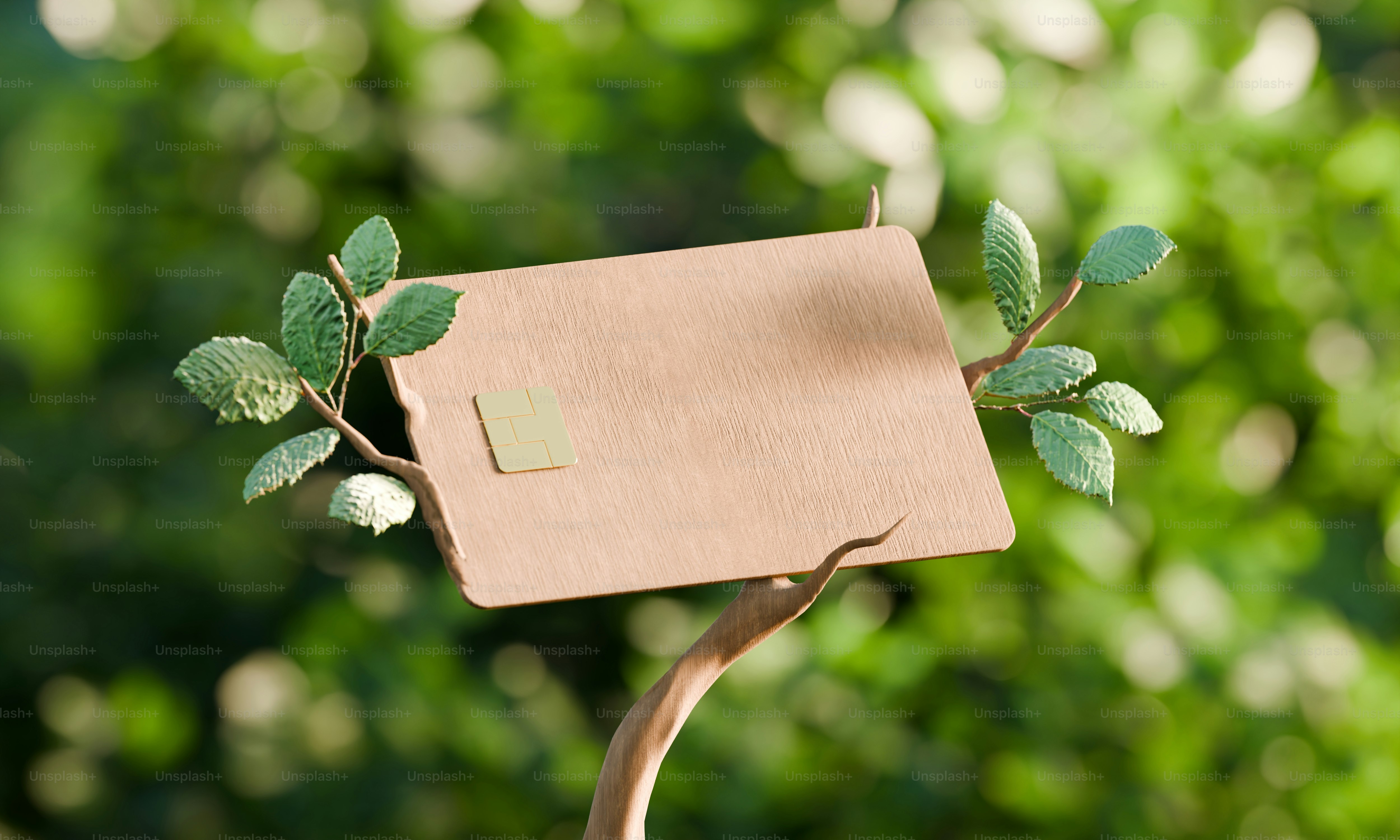 A credit card is naturally grown from a tree. photo – Finance Image on ...