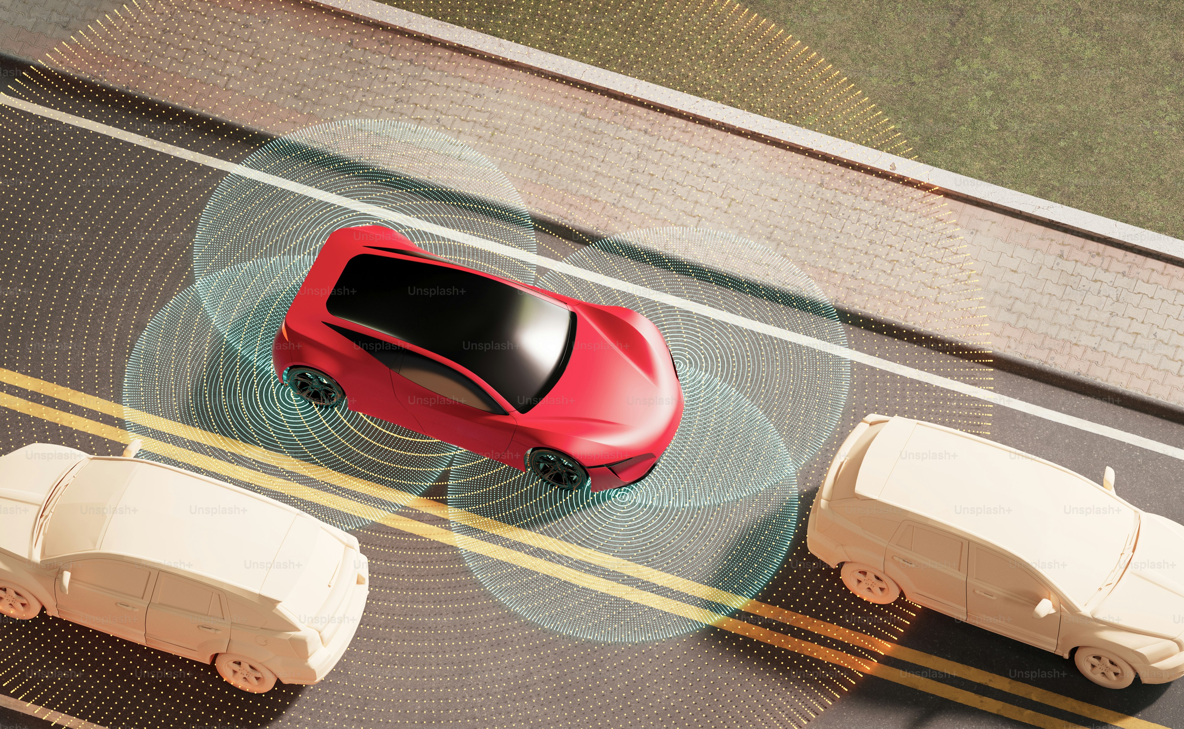 Self Driving Car With Sensors And Detection Photo Cars Image On Unsplash