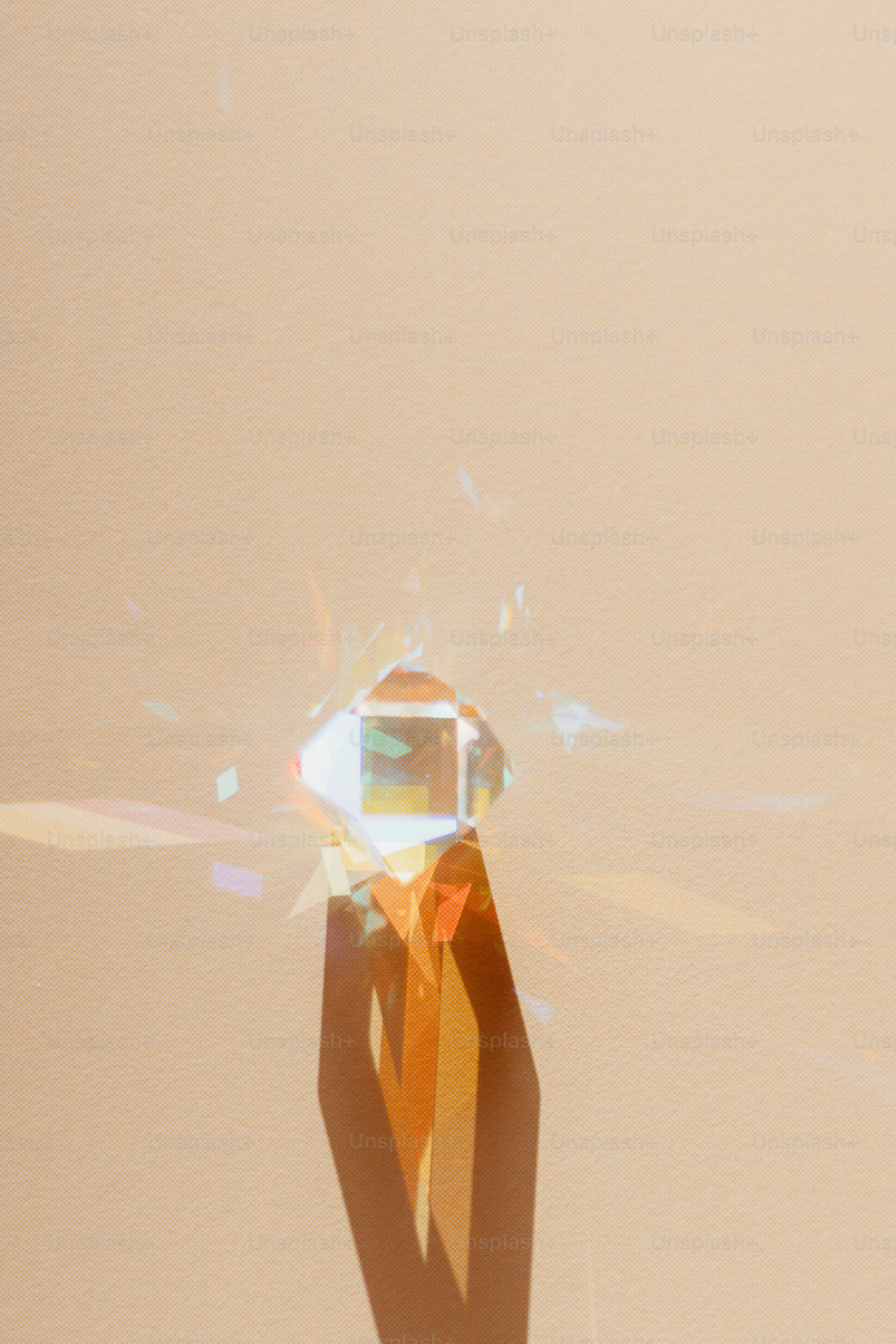A prism creates light refraction and shadow. photo – Minimal Image on ...