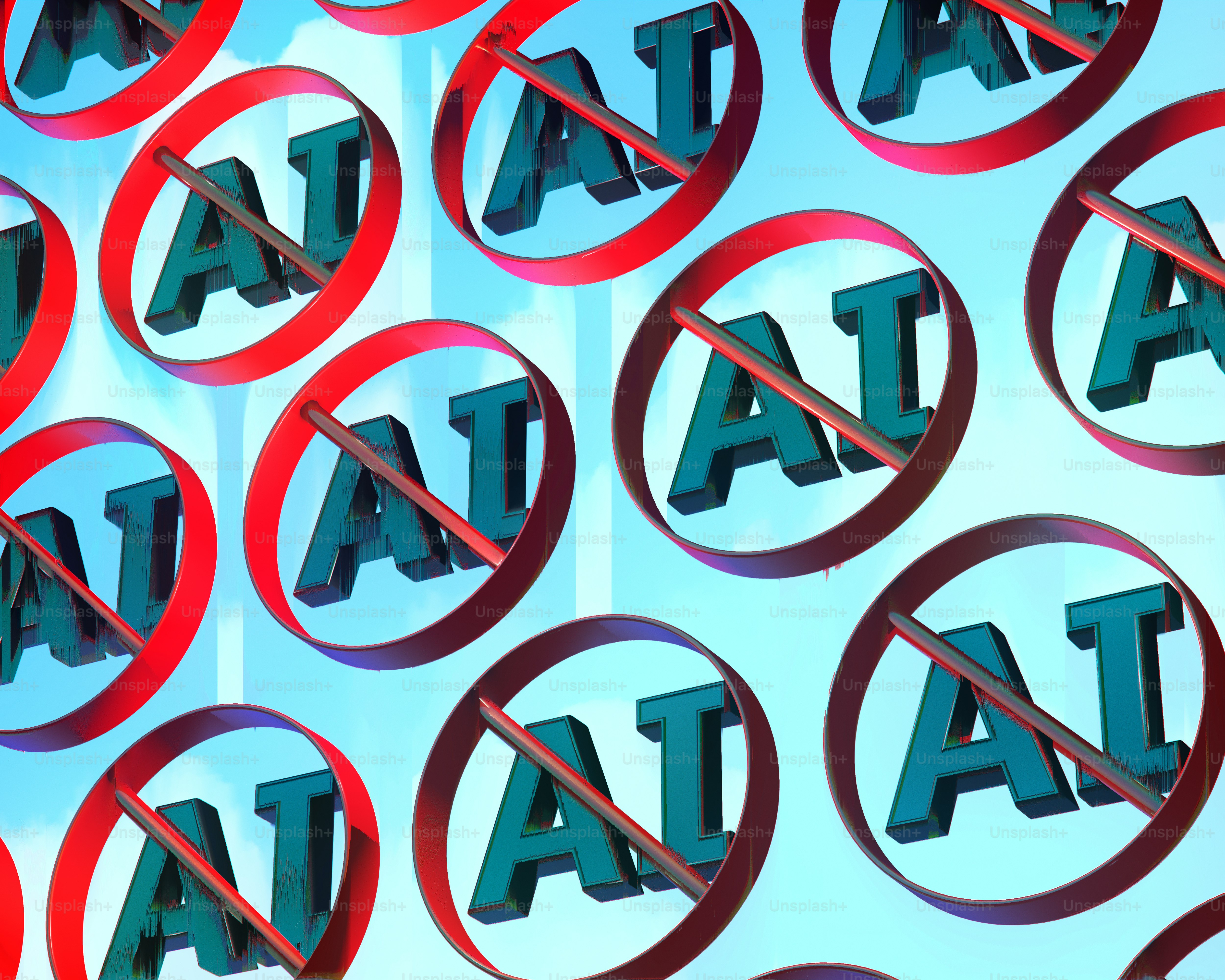 Ai ist verboten, wie das Bild zeigt. Foto – Bild zum Thema Technologie auf Unsplash