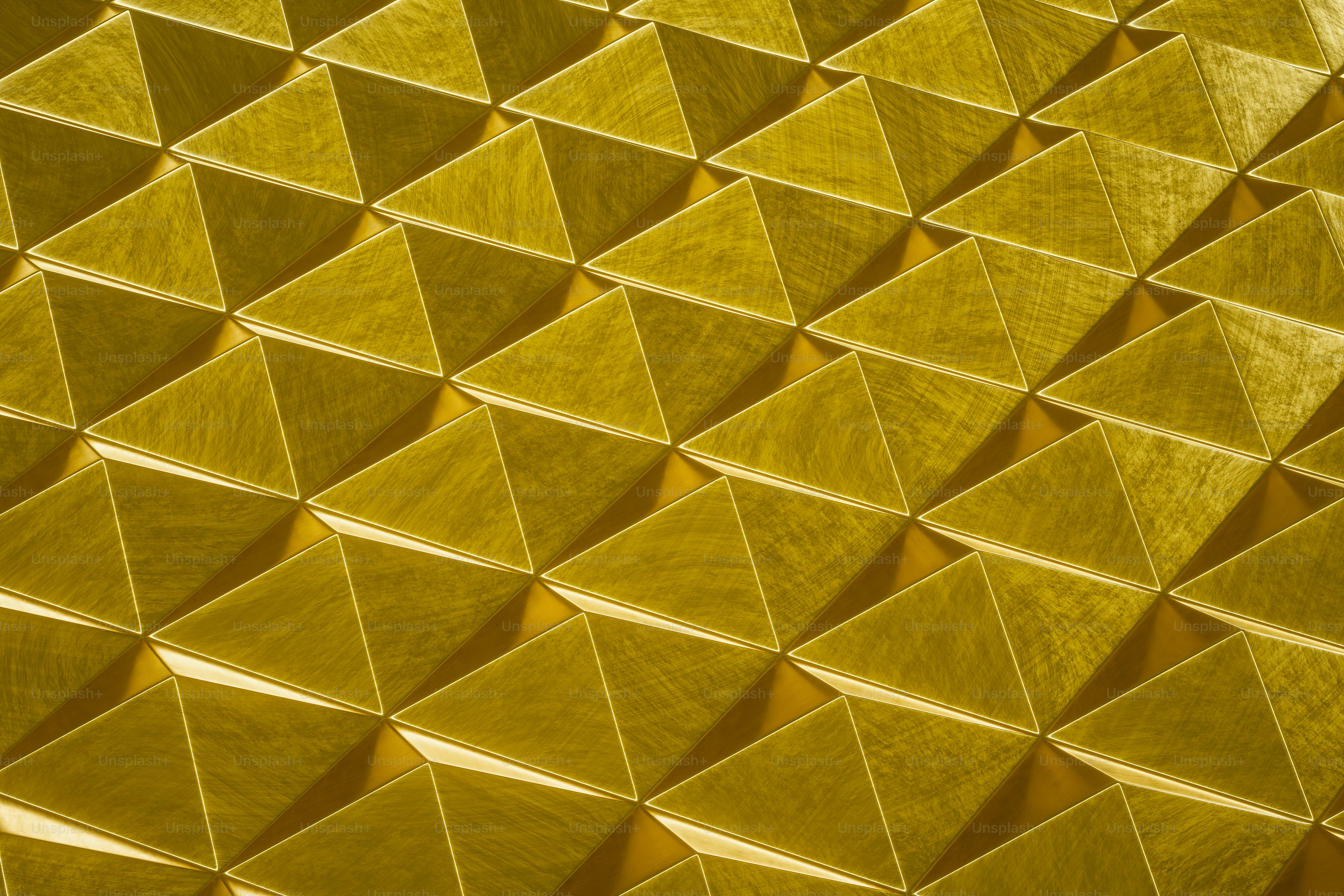 Golden pyramid structures form a repeating pattern. photo – Wallpaper ...