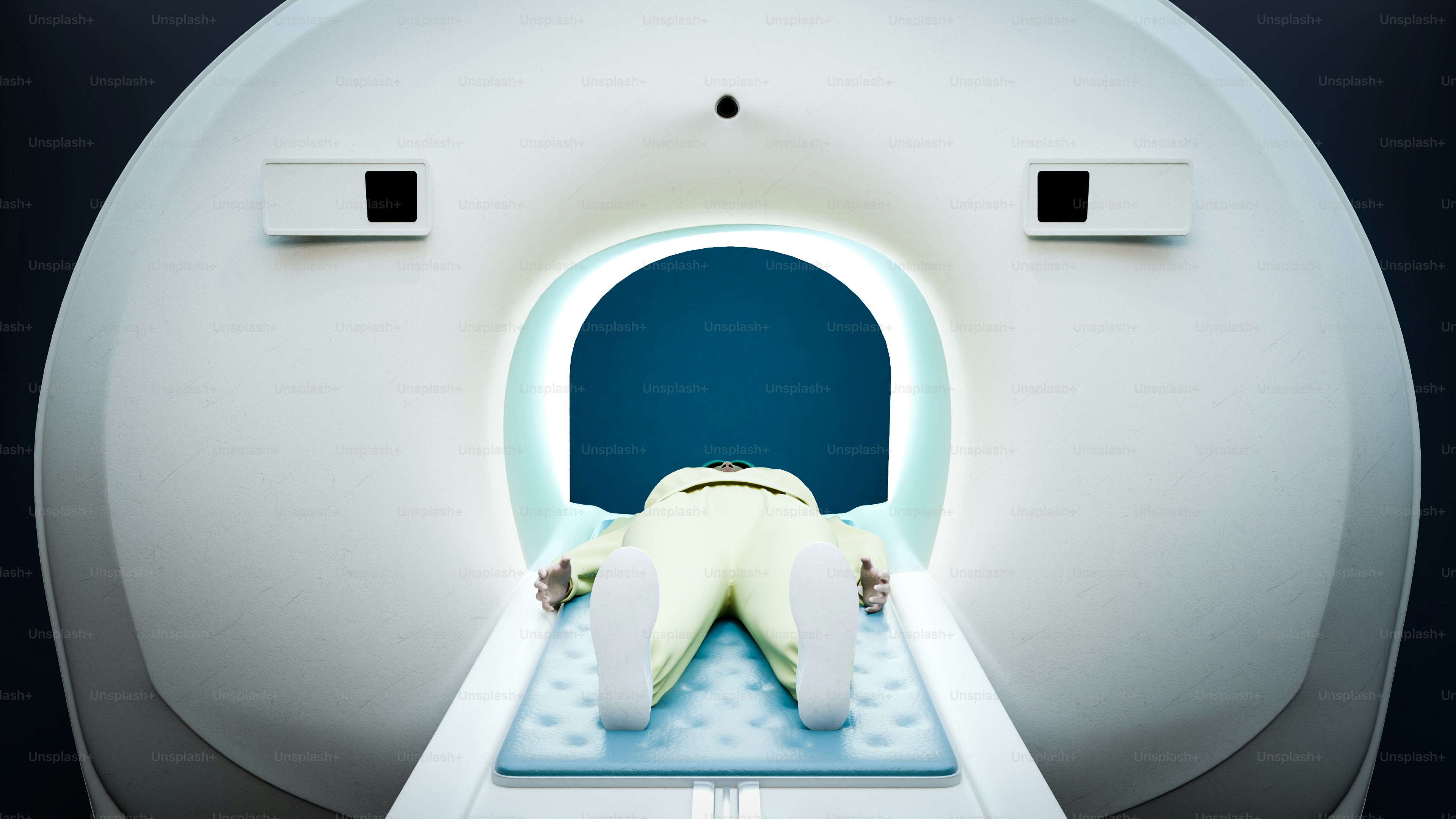 A patient undergoes an mri scan with a doctor. photo – Health Image on ...