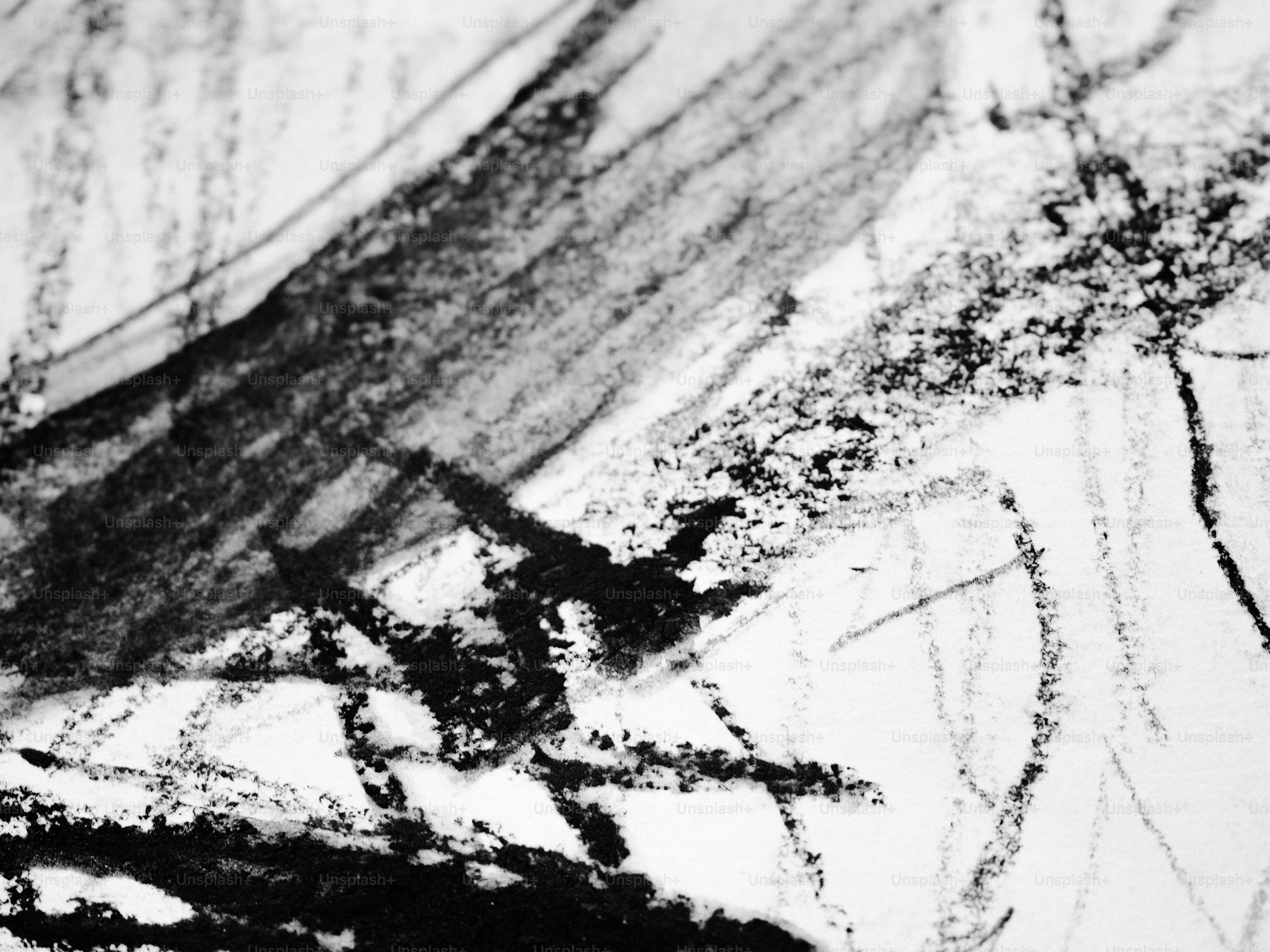 Abstract black and white charcoal artwork. photo – Wallpaper Image on ...