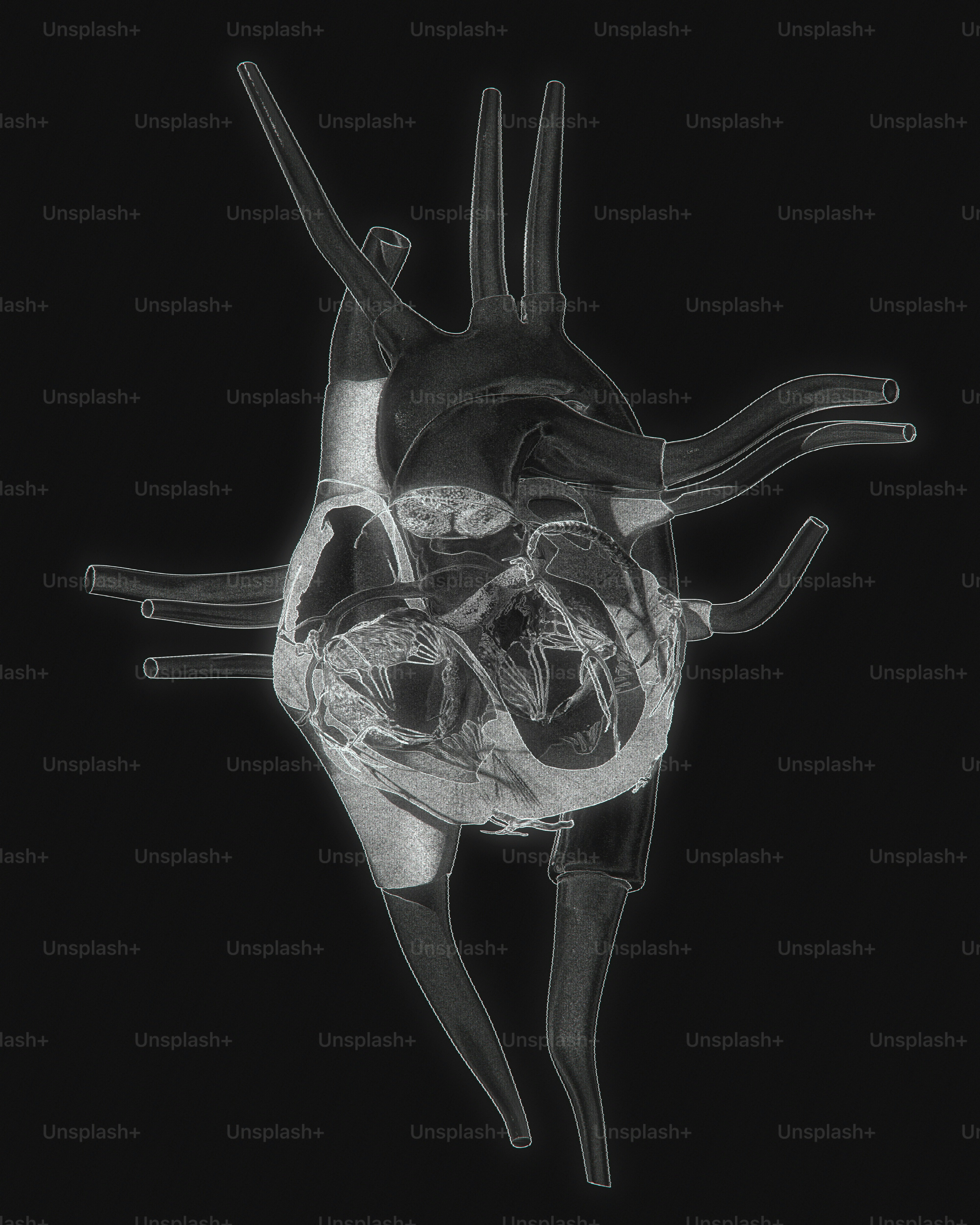 A translucent image of a heart's anatomy. photo – Health Image on Unsplash
