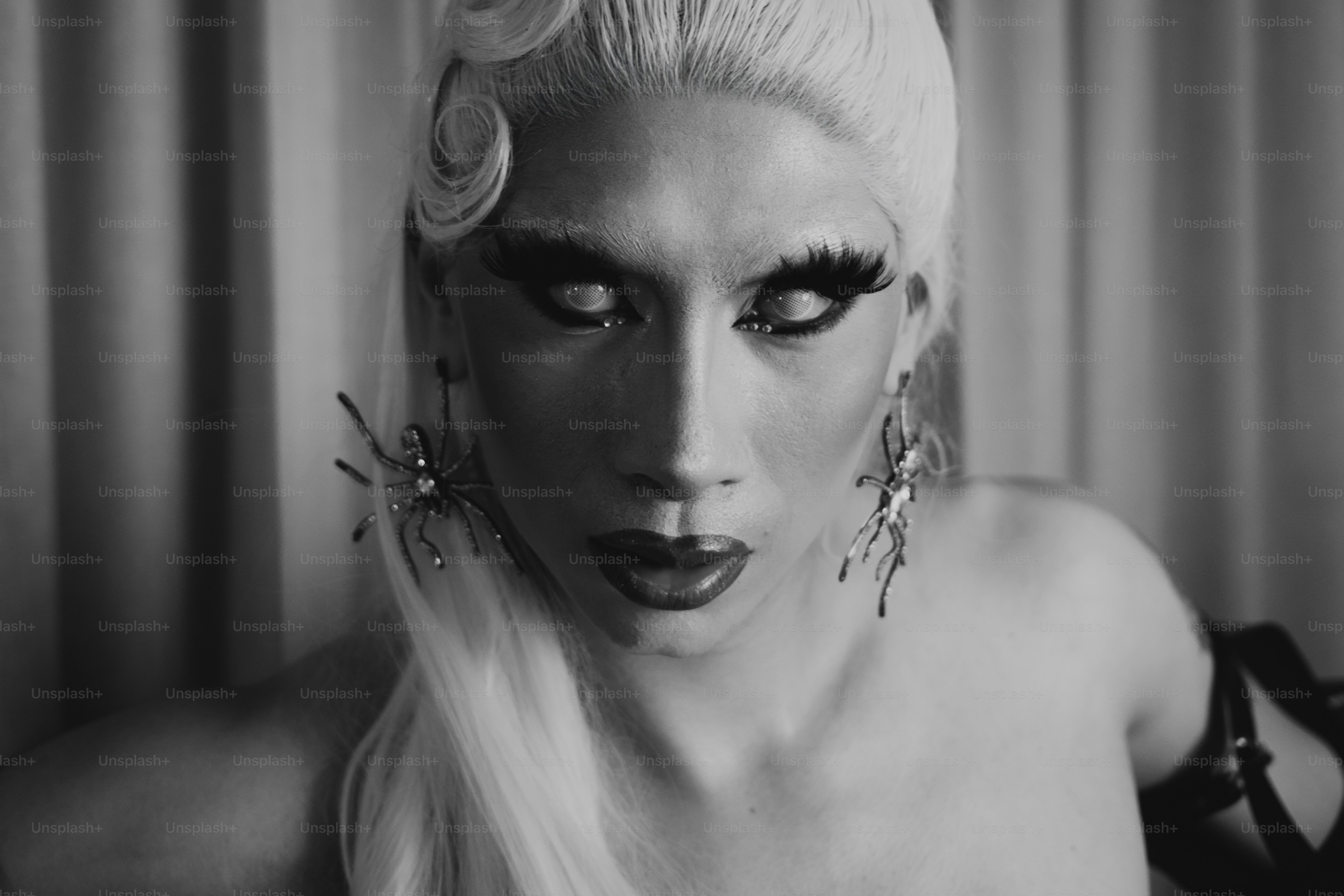 Lady gaga in a dramatic, black and white portrait. photo – Woman Image ...