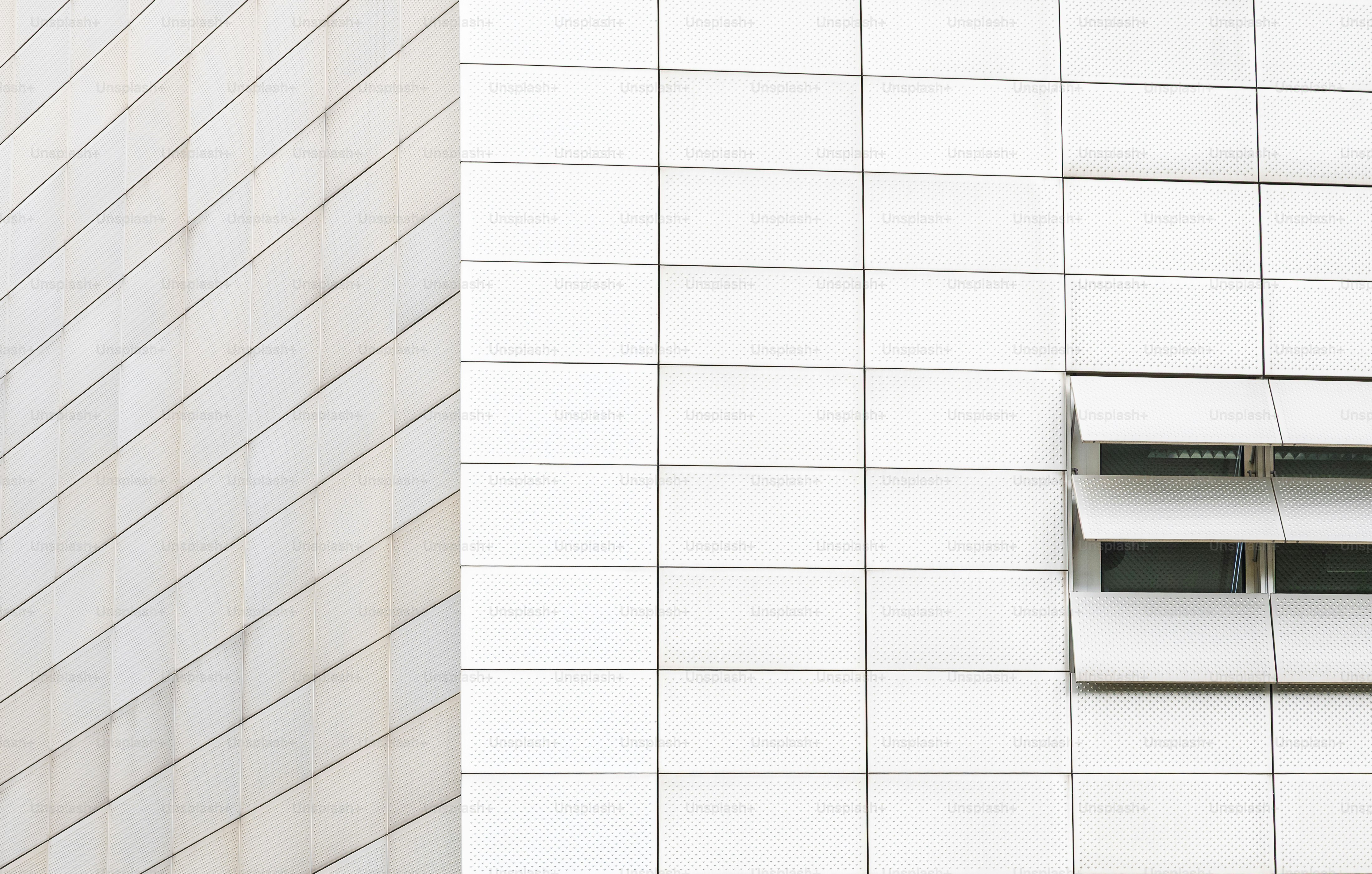 White building exterior with a window. photo – Architecture Image on ...