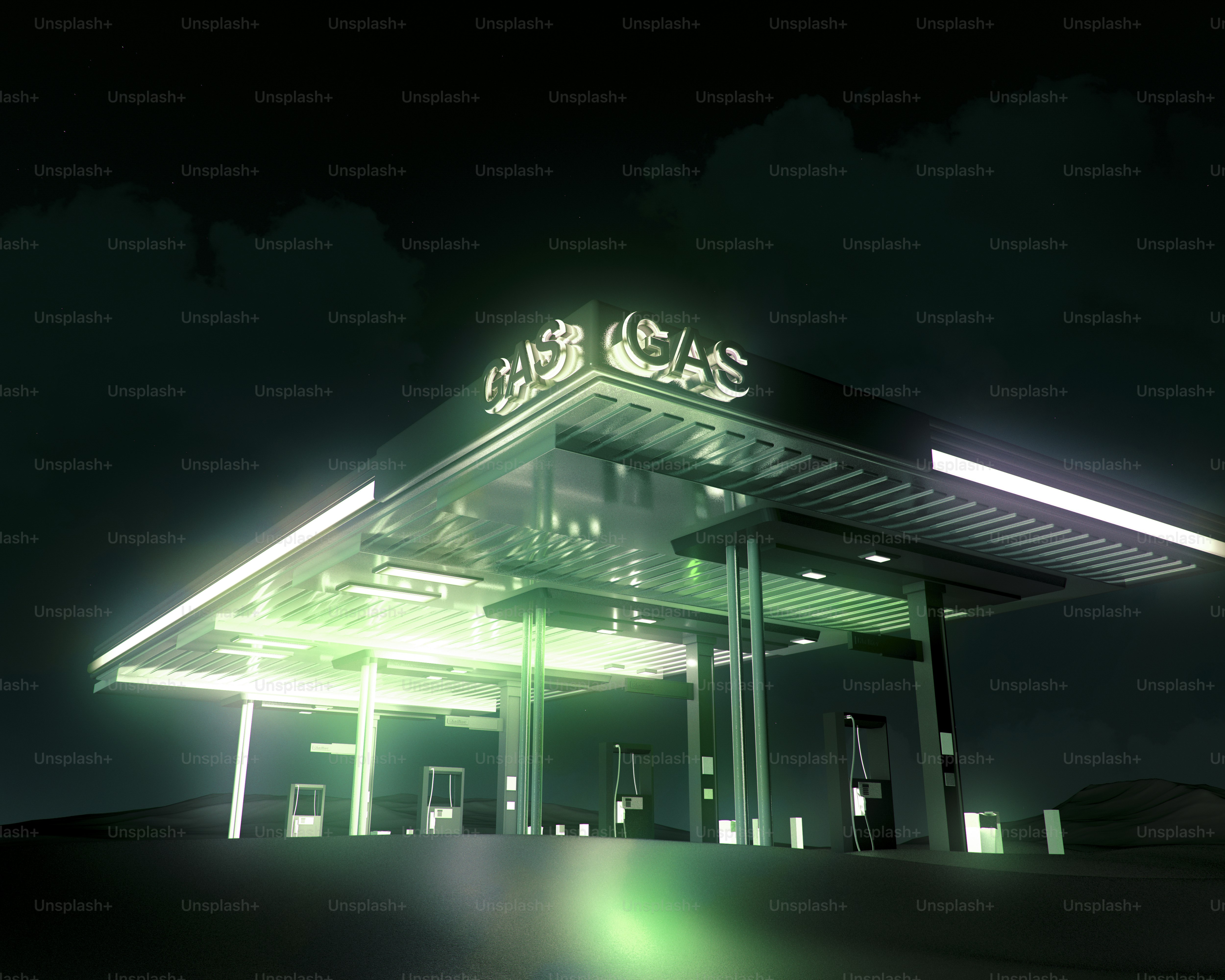Gas Station Style Lights Facts And Advantages Of LED Canopy Lights