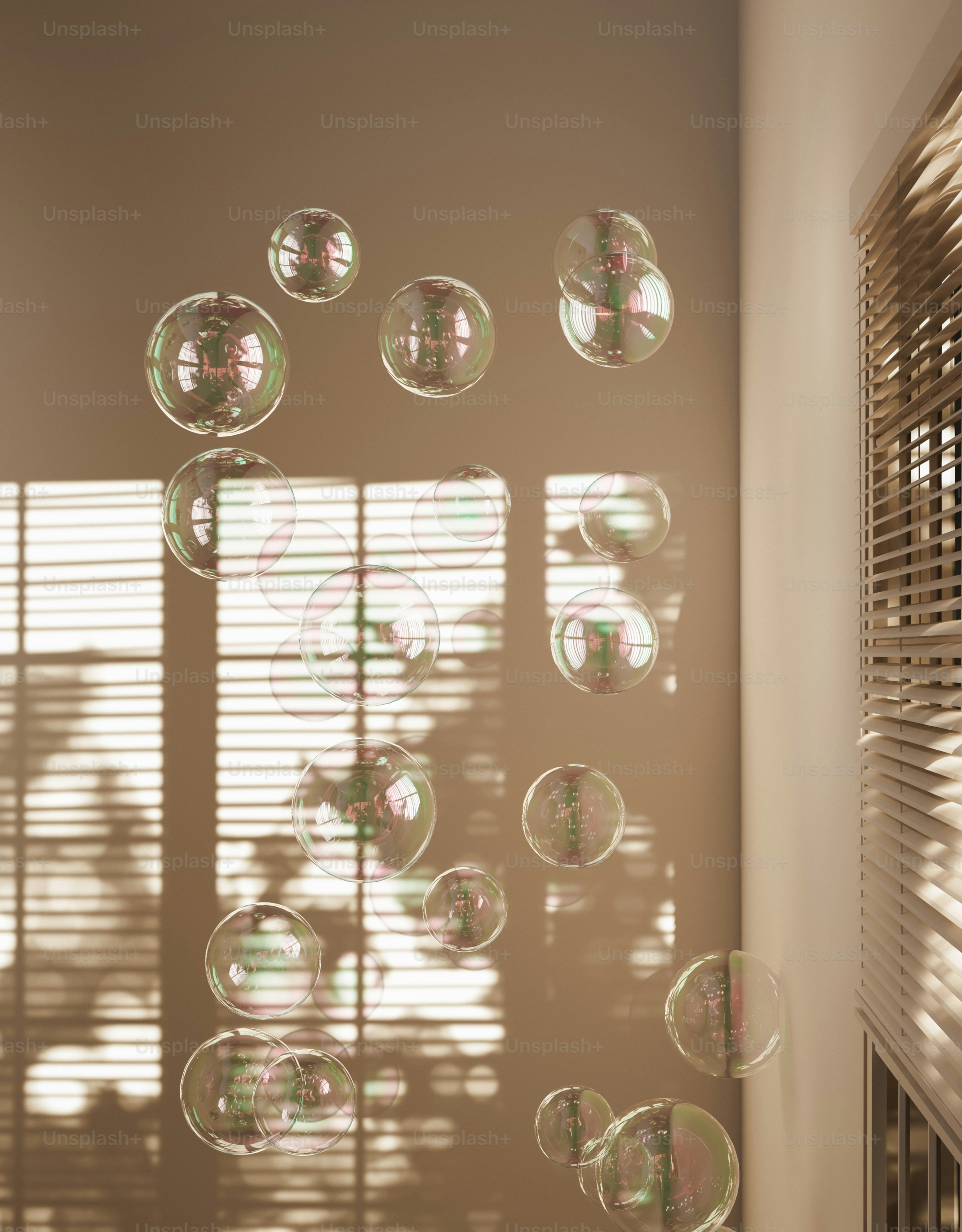 Bubbles float in a room near a window. photo – 3d render Image on Unsplash