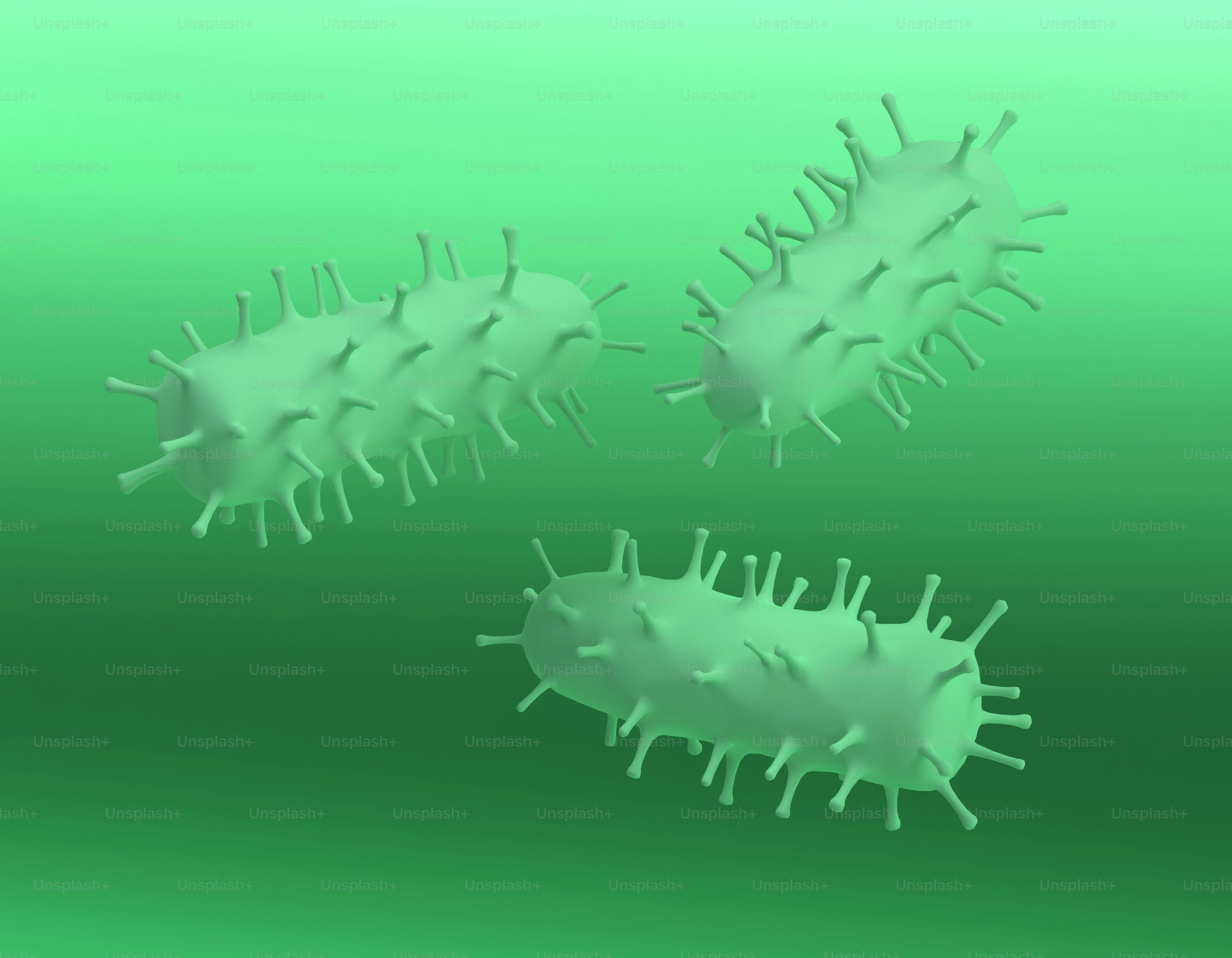 Three rendered cells are floating in space. photo – Medical Image on ...