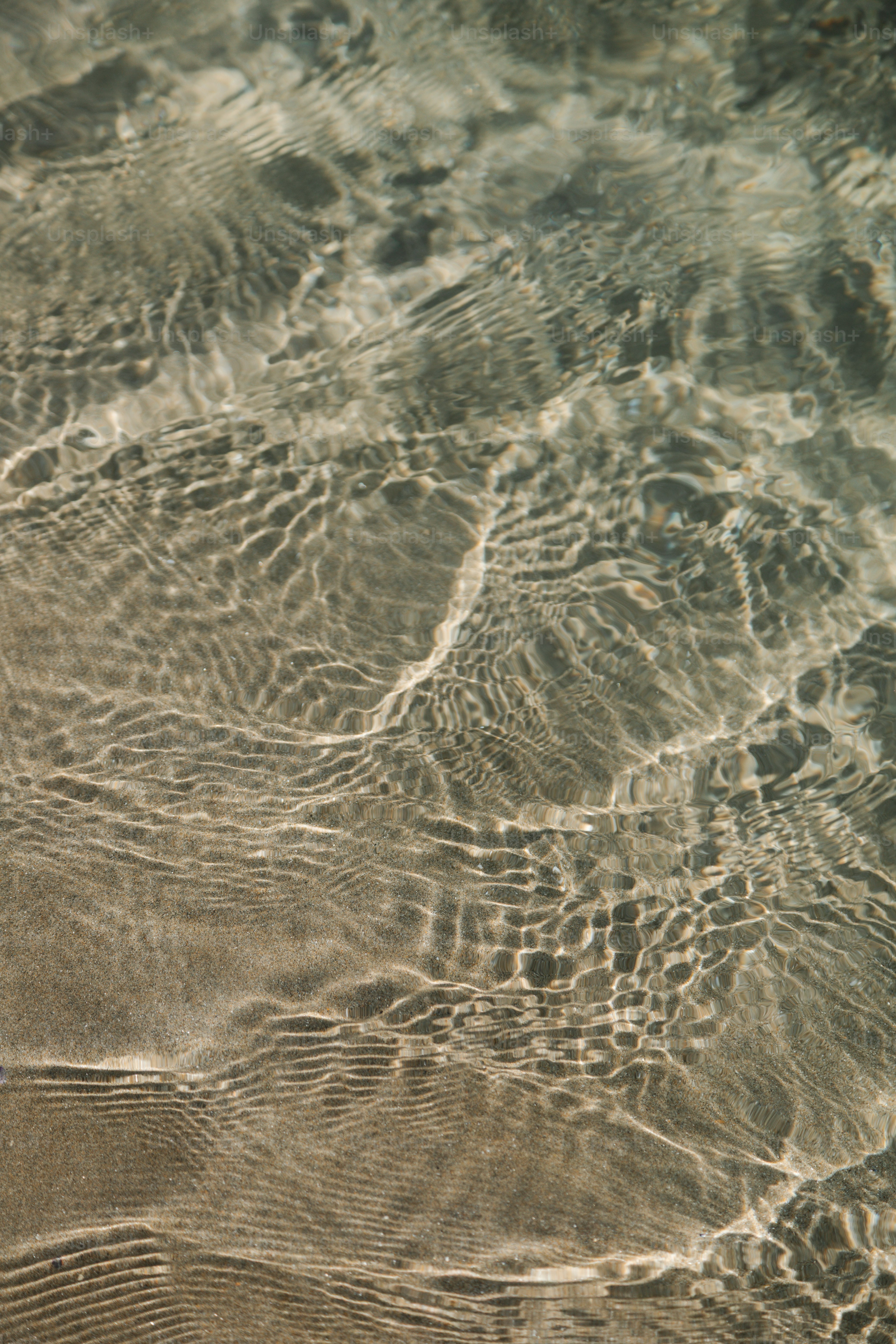 Clear water ripples over sandy seabed. photo – Beach Image on Unsplash