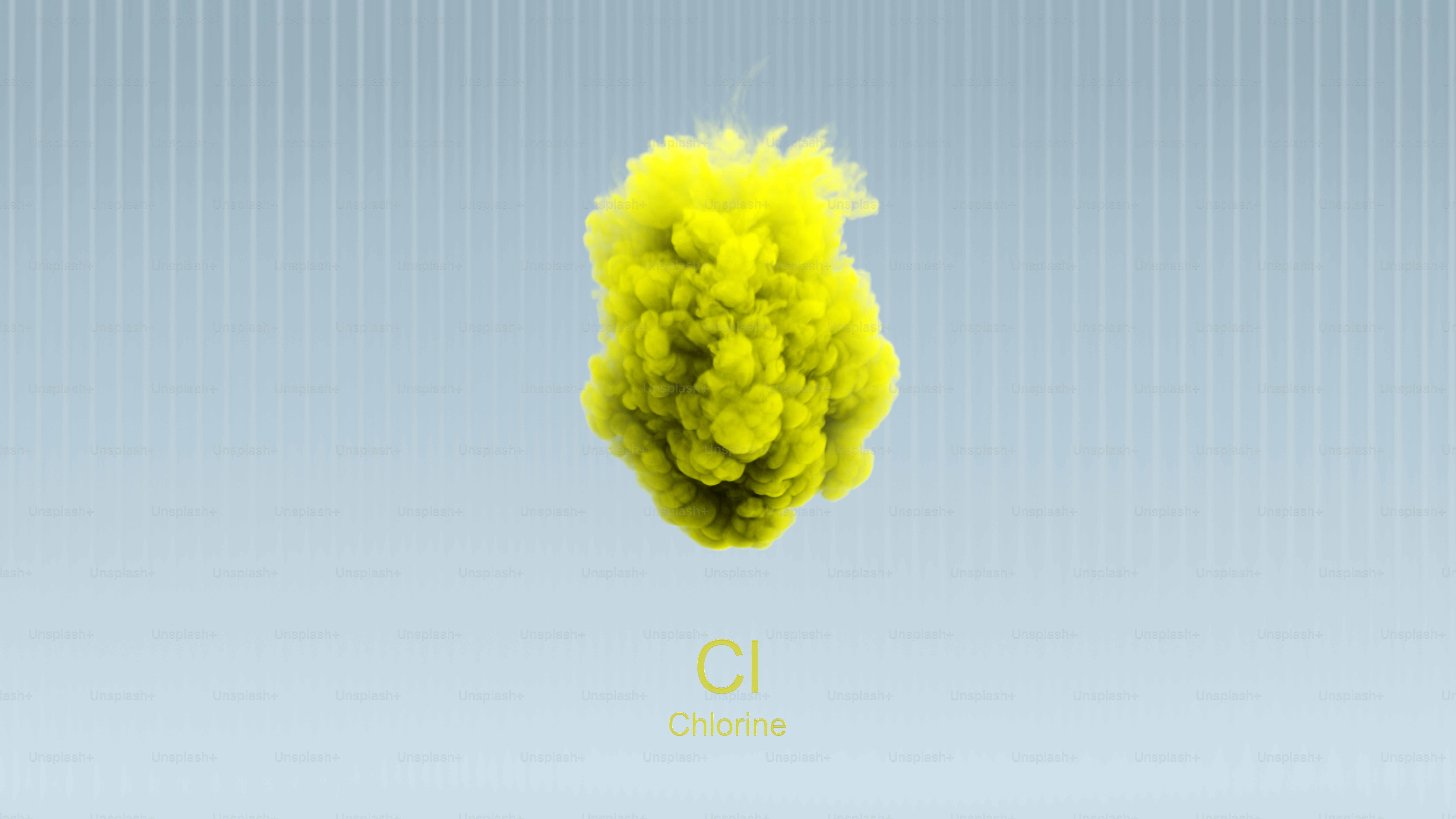 A yellow cloud of chlorine floats. photo – Science Image on Unsplash