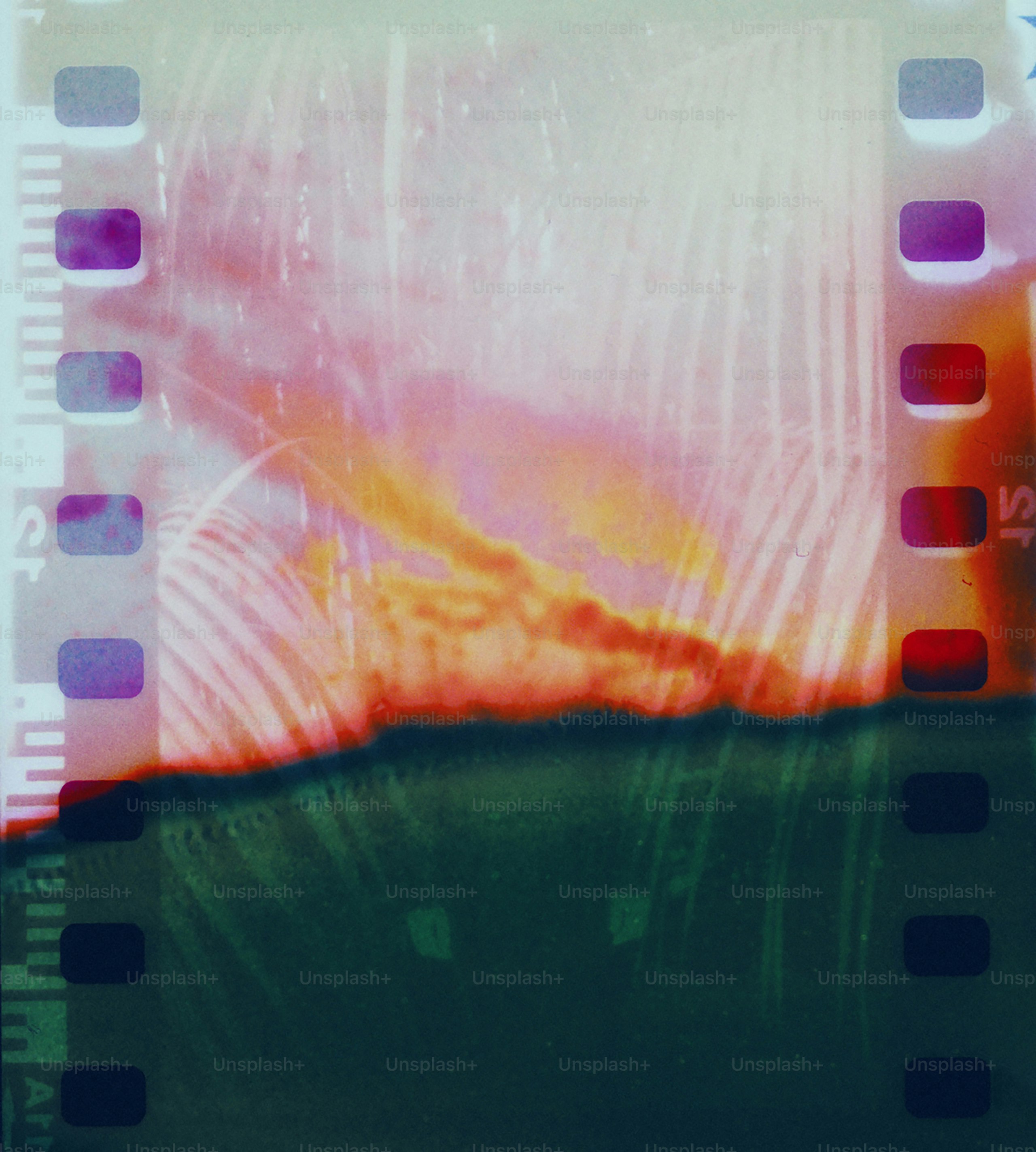 A colorful abstract image overlaid on film. photo – Abstract Image on ...