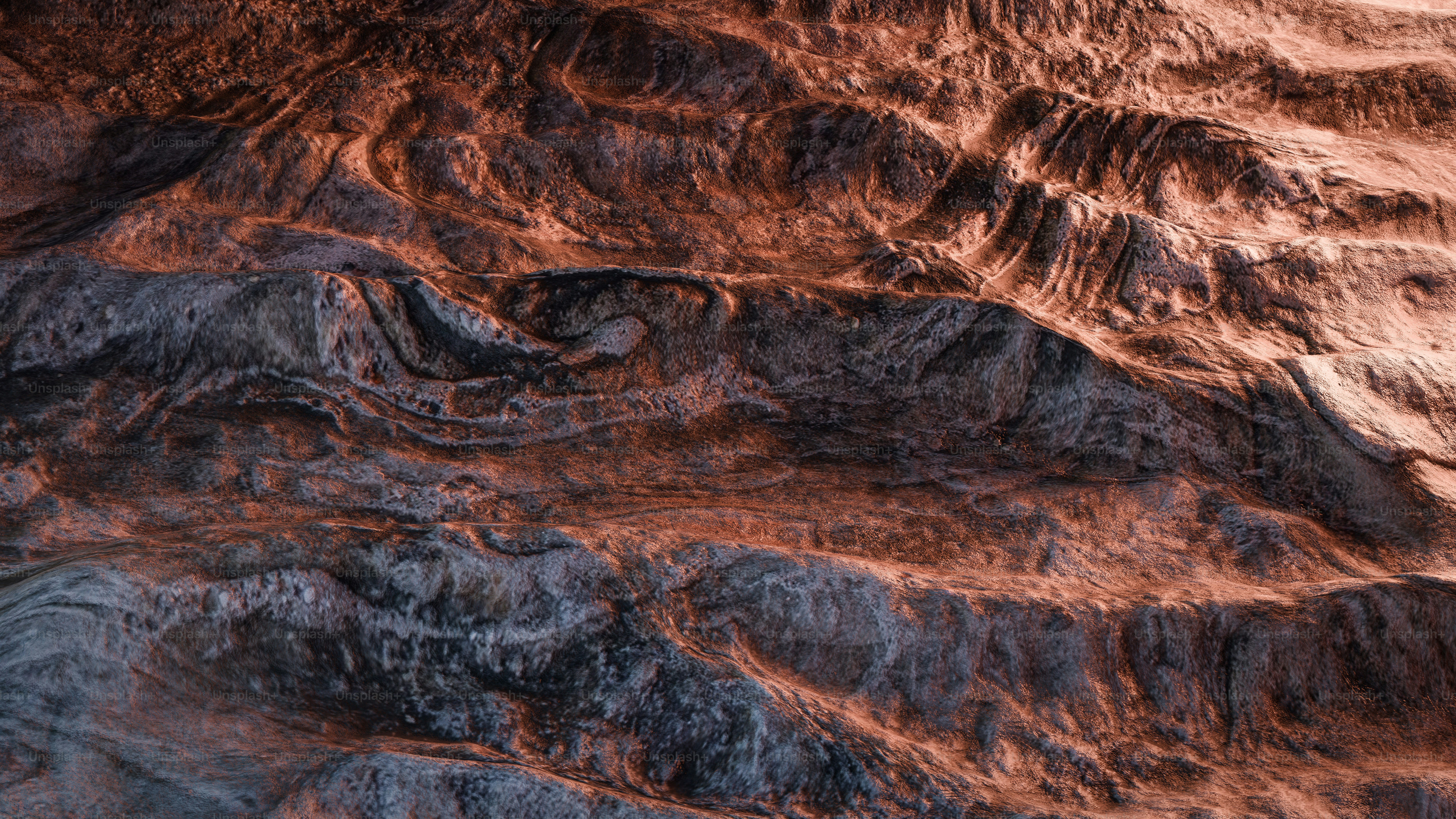 Abstract rocky landscape with warm colors. photo – Render Image on Unsplash