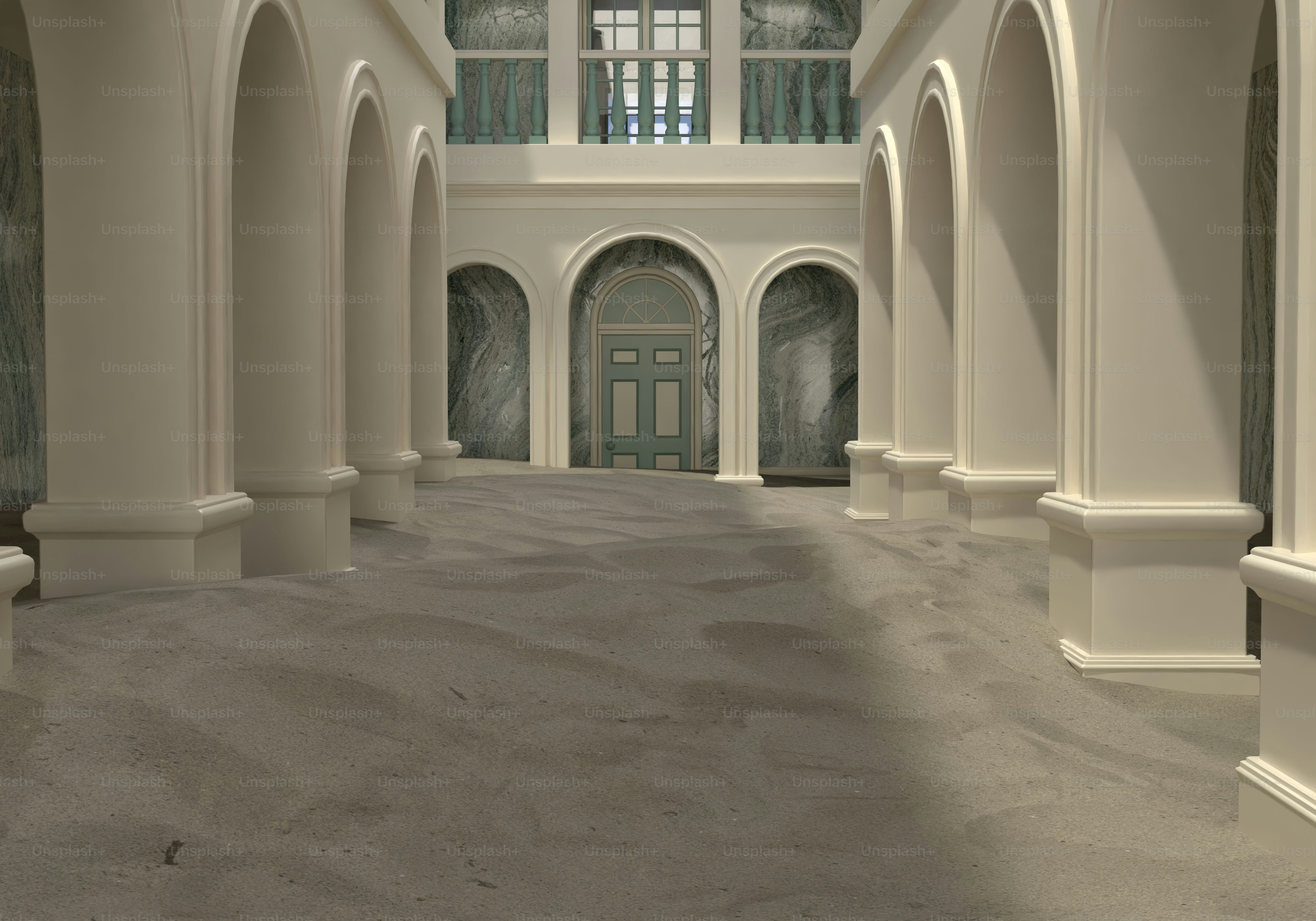 An empty hallway with arches. photo – Art Image on Unsplash