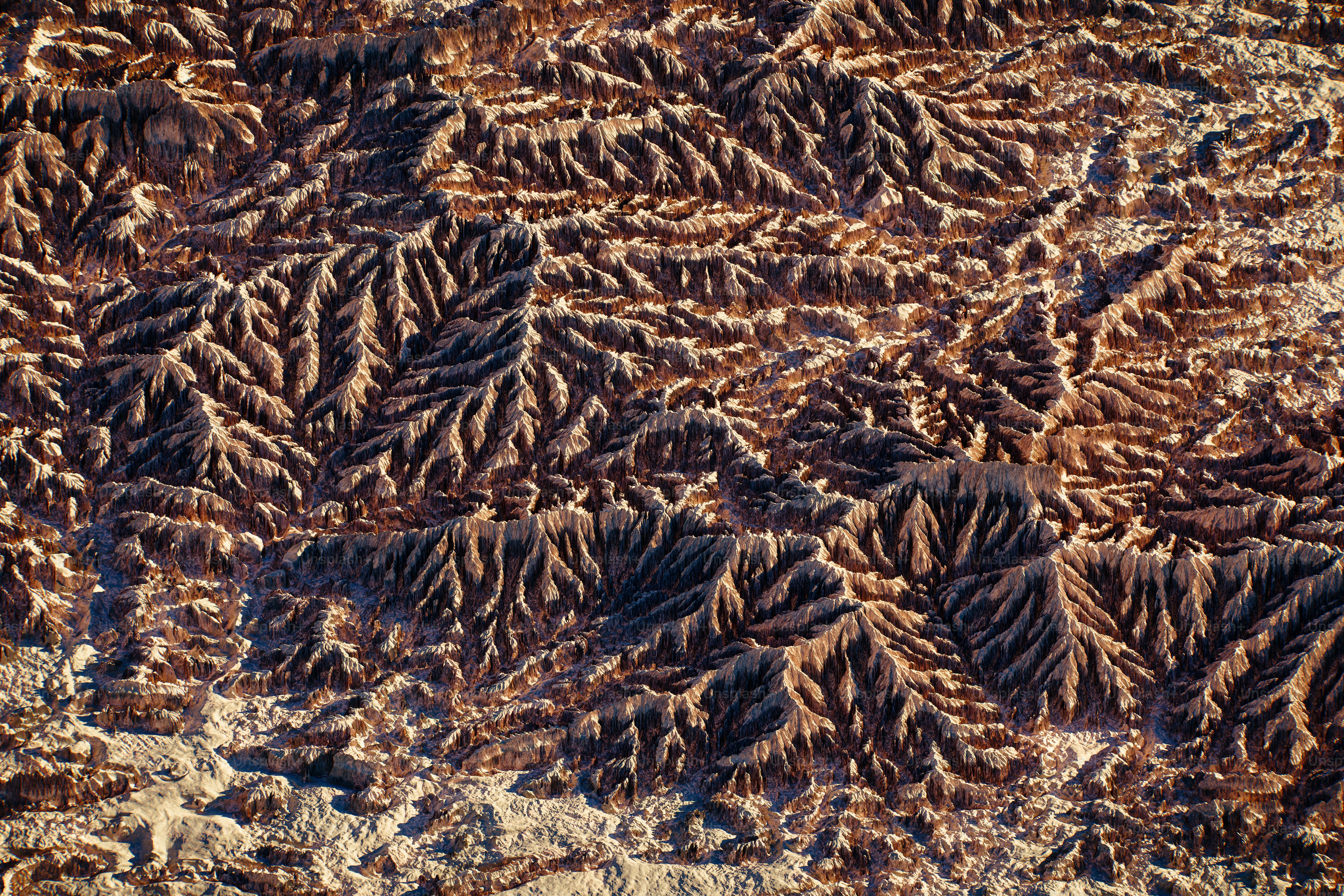 Barren land with deep, intricate ridges. photo – Wallpaper Image on ...