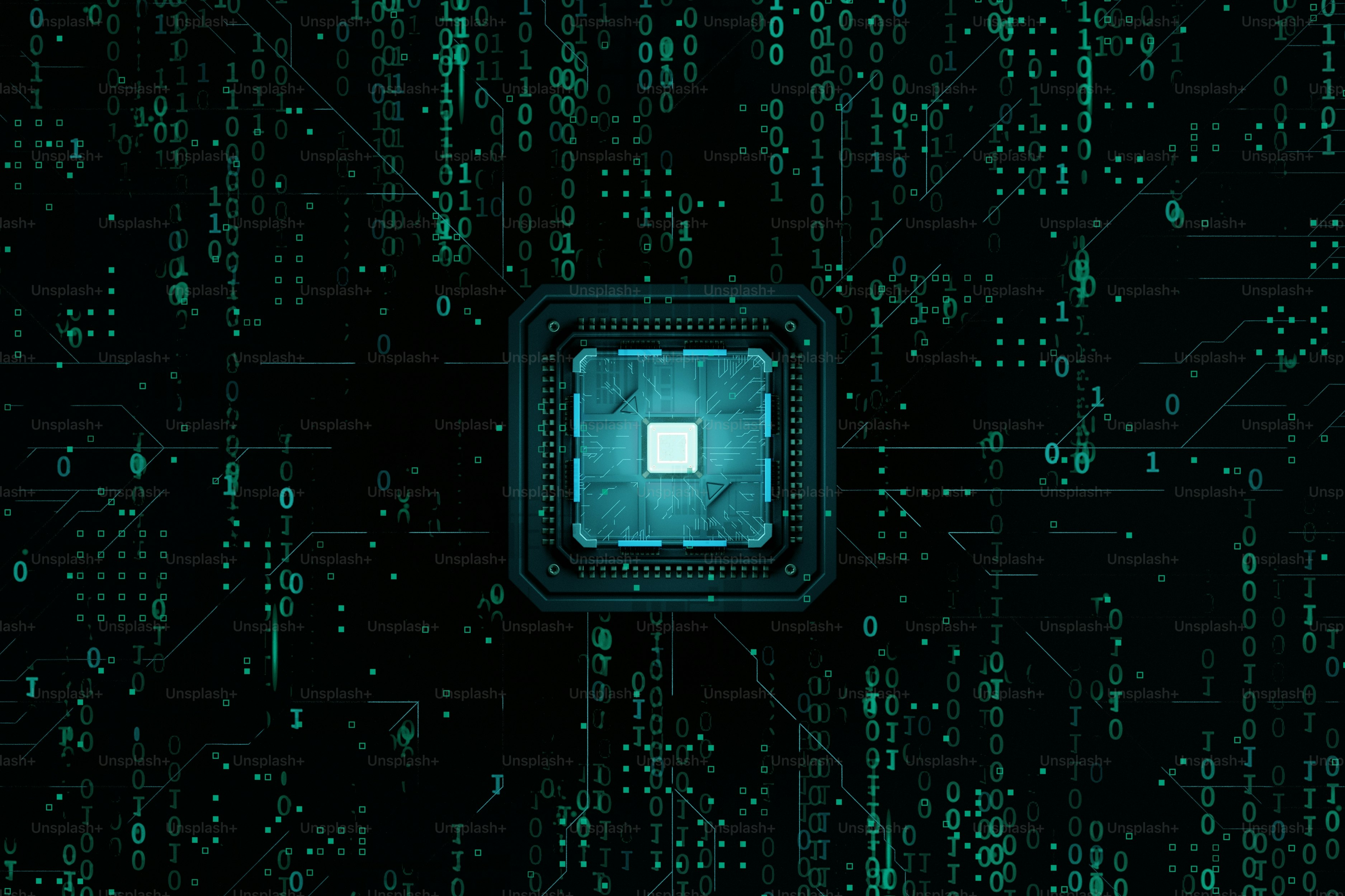 Digital circuits and processors are represented. photo – Technology ...